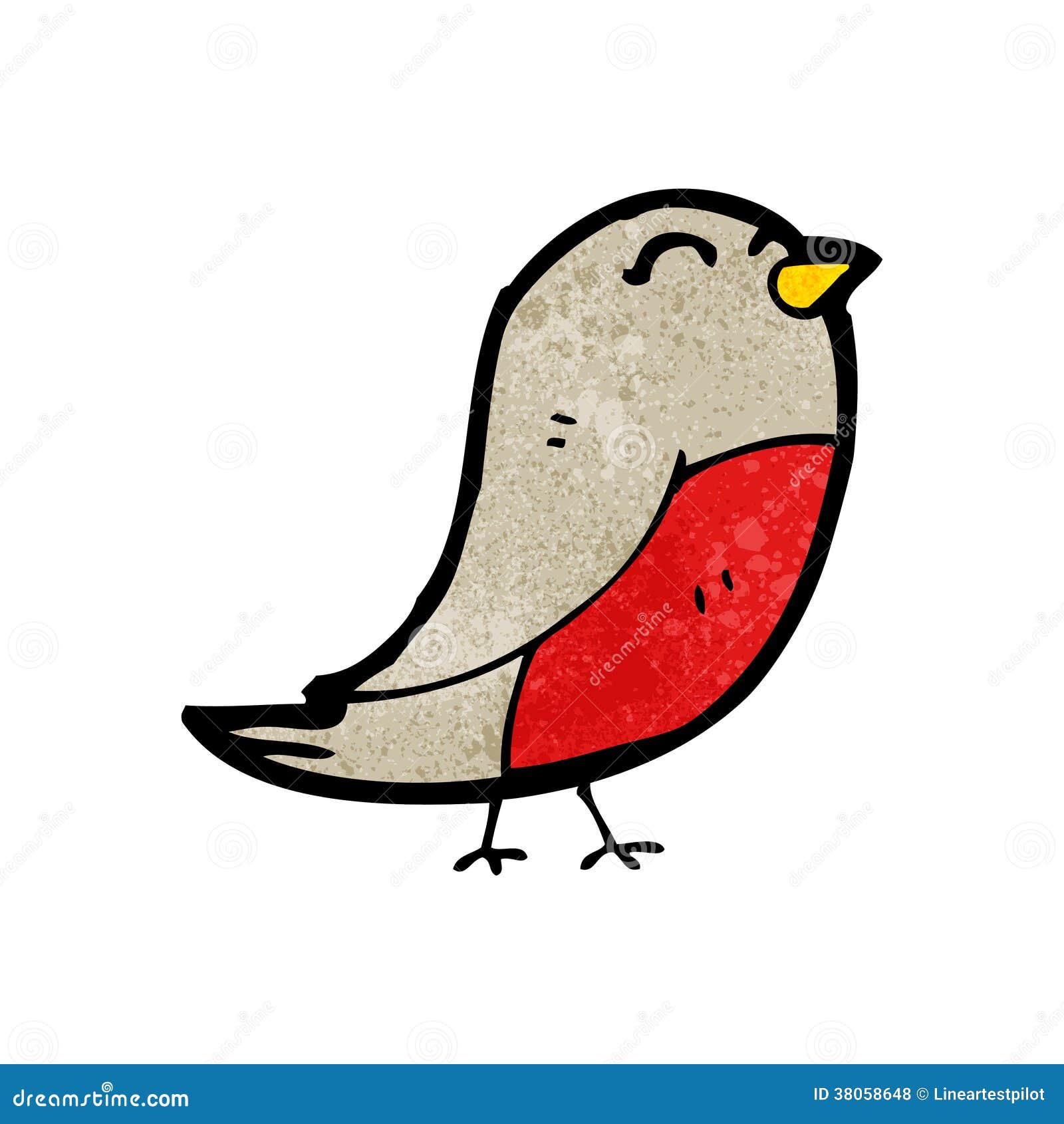 Cartoon robin stock vector. Illustration of xmas, crazy - 38058648