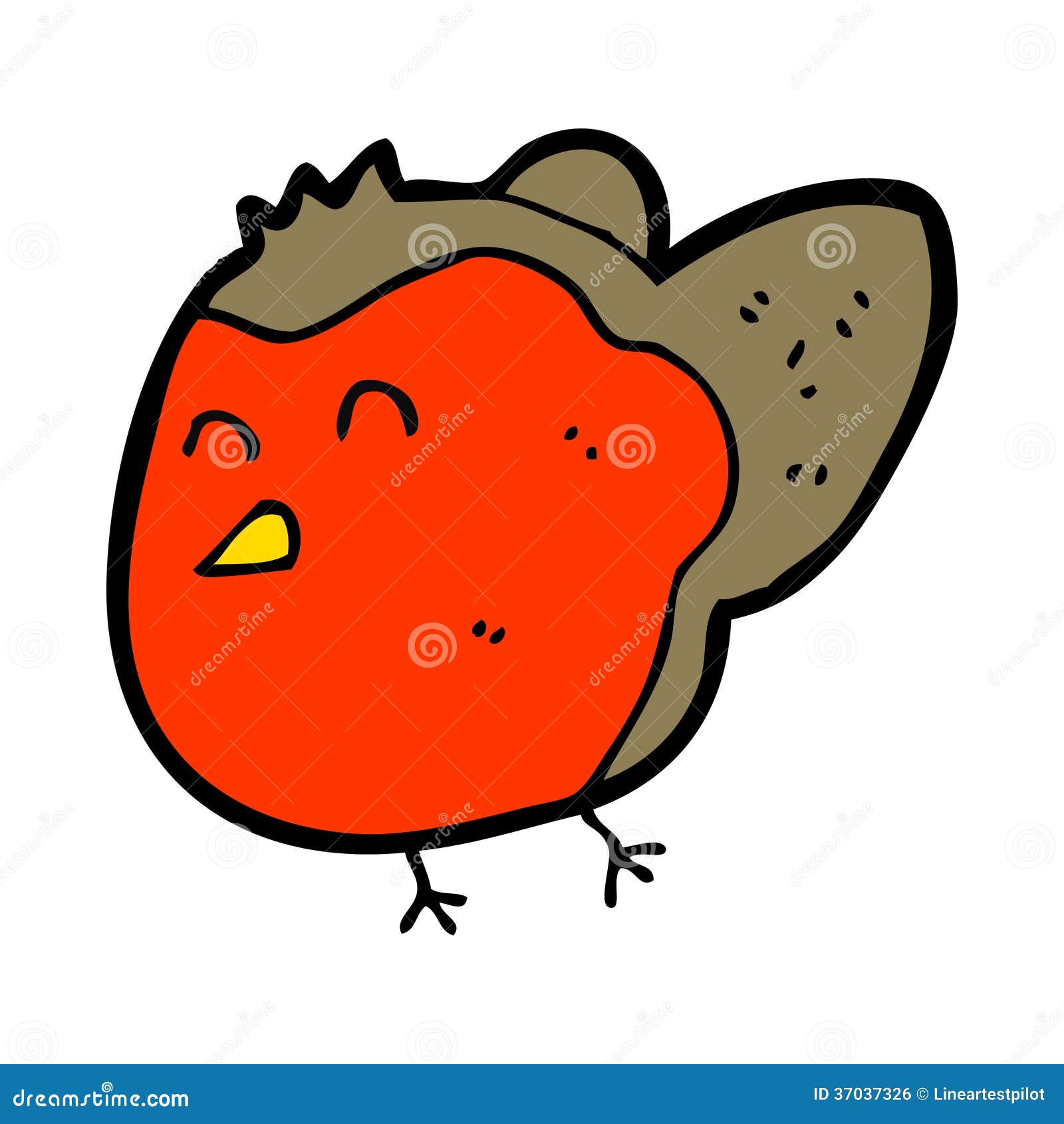 Cartoon robin stock vector. Illustration of character - 37037326