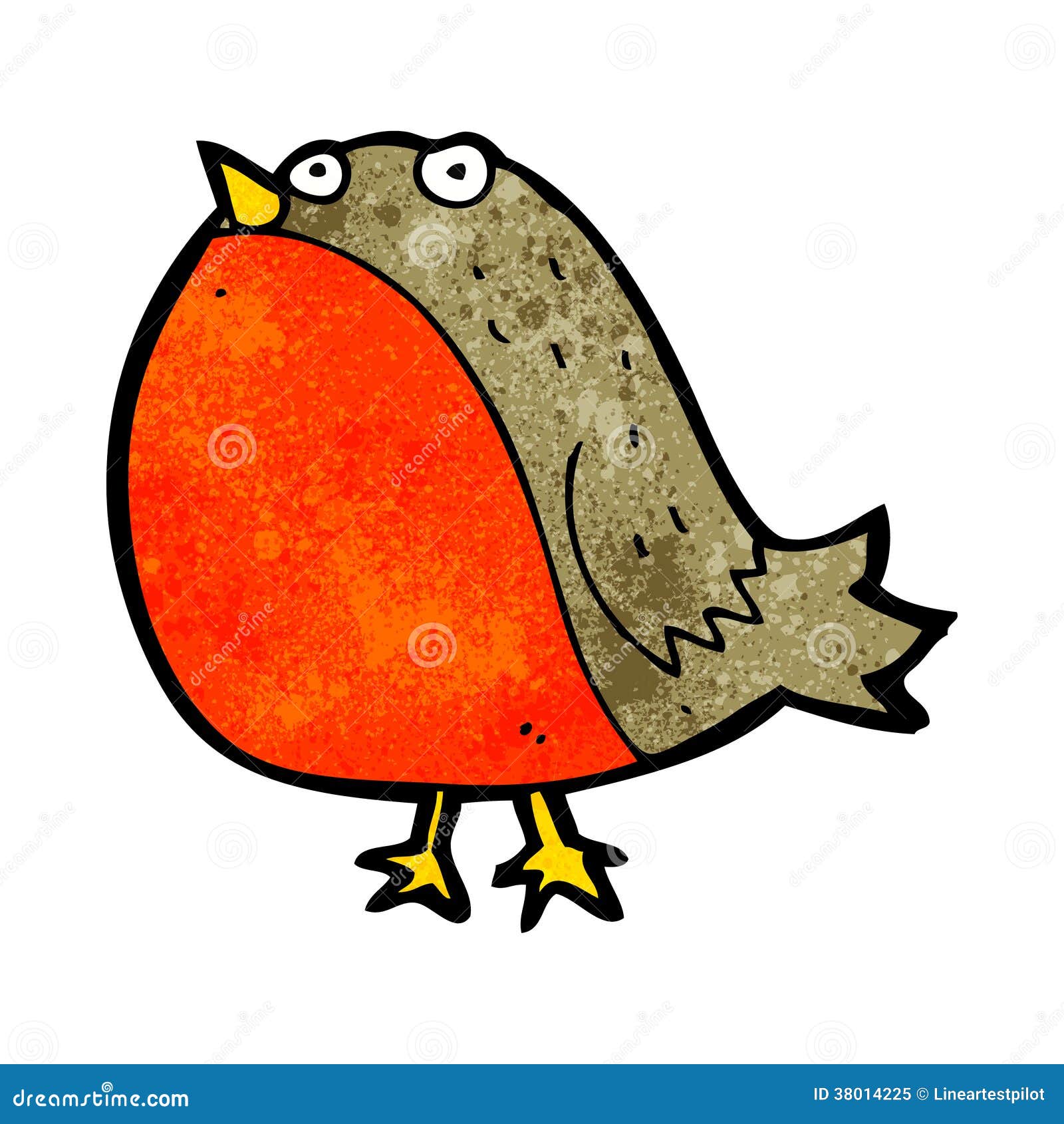 Cartoon robin stock vector. Illustration of clip, happy - 38014225