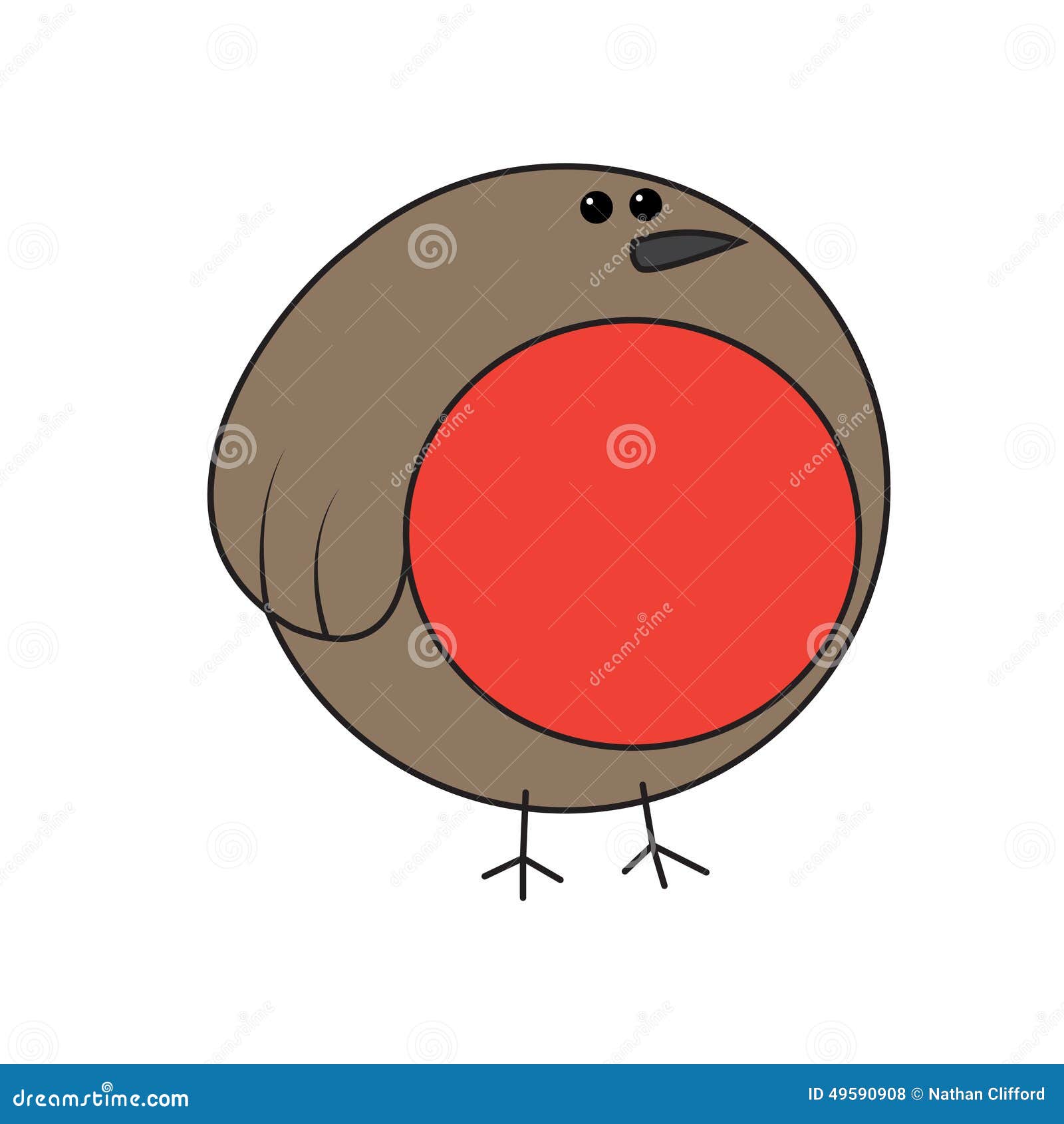 Cartoon robin vector stock vector. Illustration of cute - 49590908