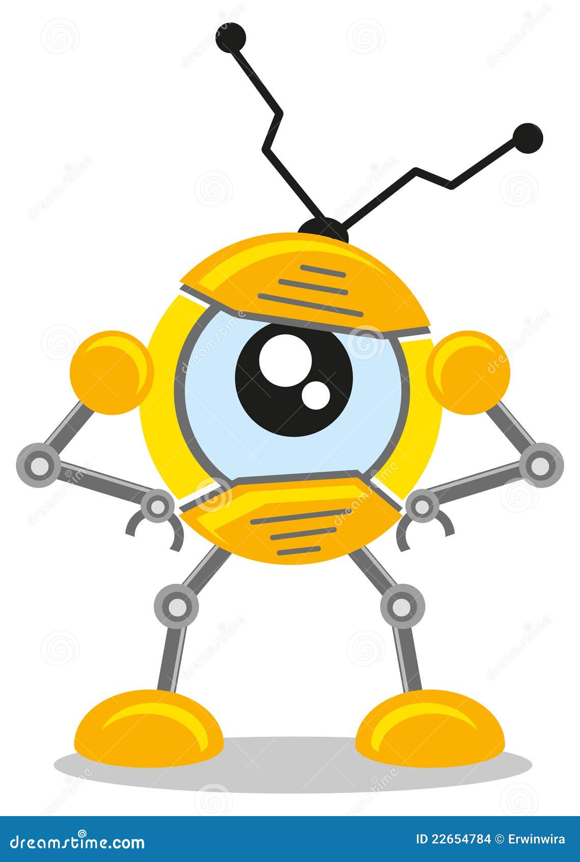 Cartoon Robot Stock Images - Image: 22654784