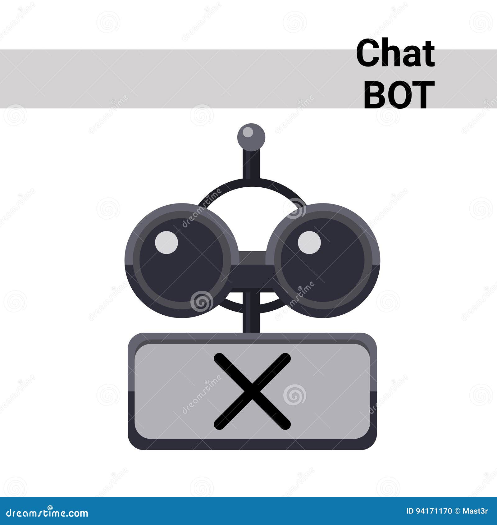 Cartoon Robot Face Silent Cute Emotion Chat Bot Icon Stock Vector ...