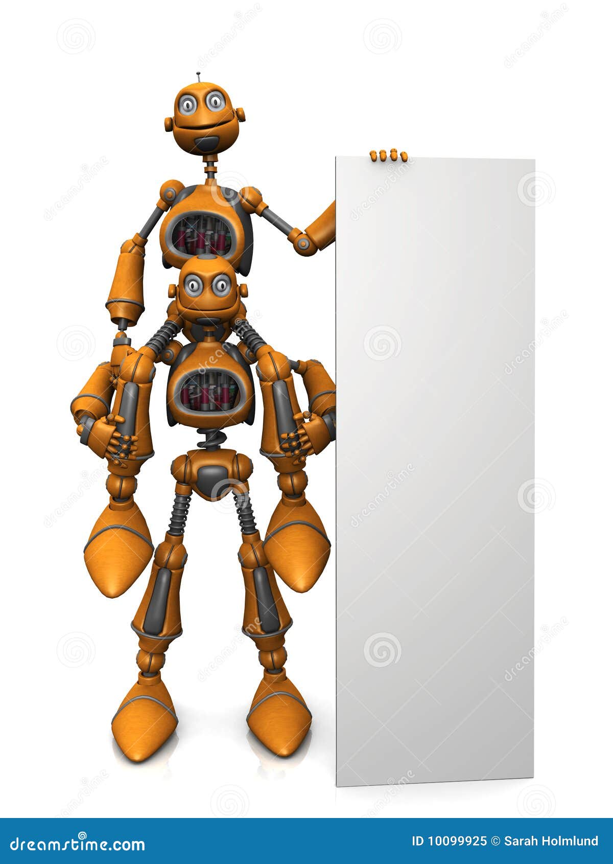 Robots Vertical Cards Vector Illustration | CartoonDealer.com #111906606