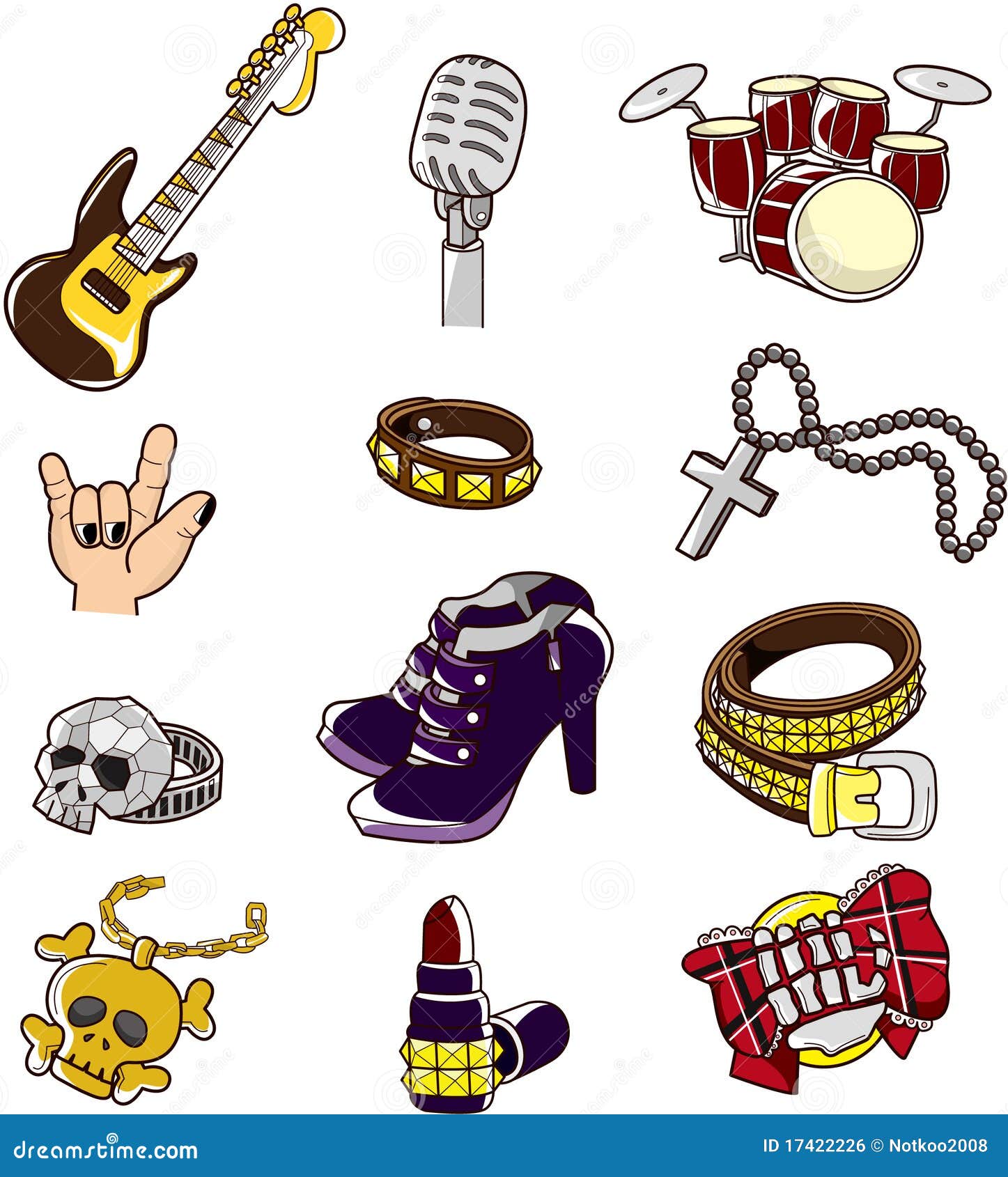 Cartoon rock element stock vector. Illustration of audio - 17422226