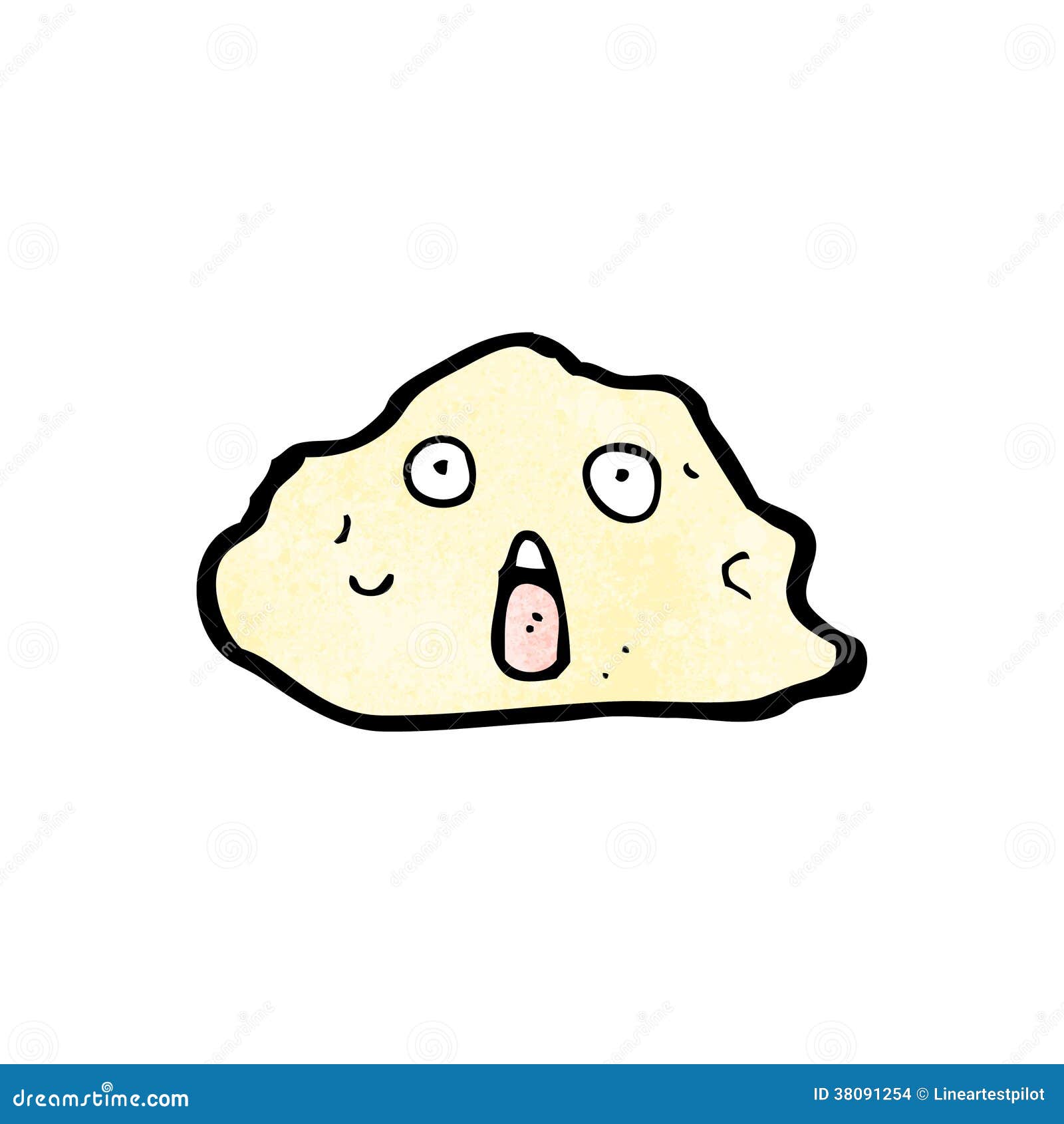 Cartoon rock with face stock vector. Illustration of drawn - 38091254