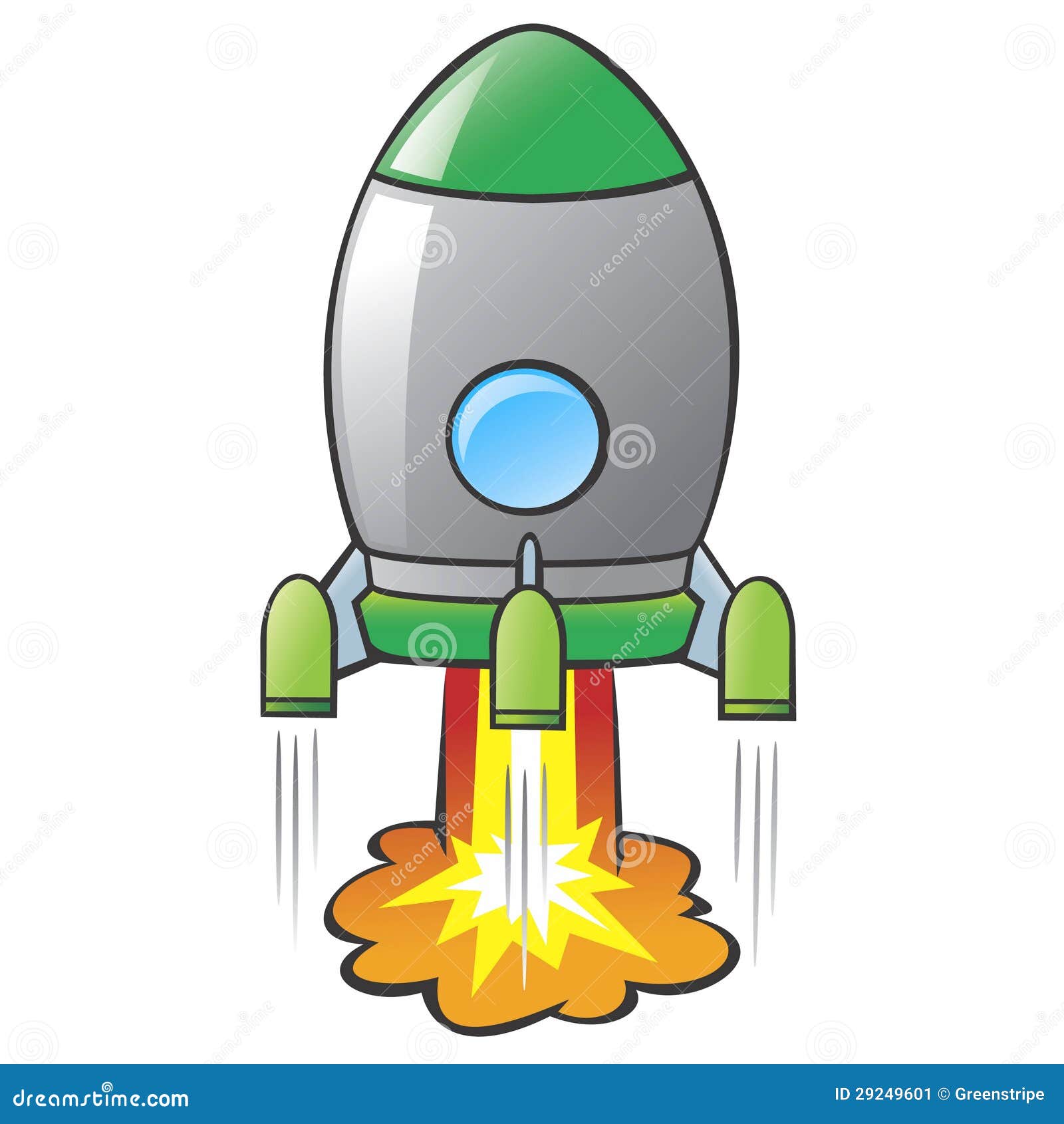 Cartoon Rocket. Royalty-Free Stock Image | CartoonDealer.com #52370500