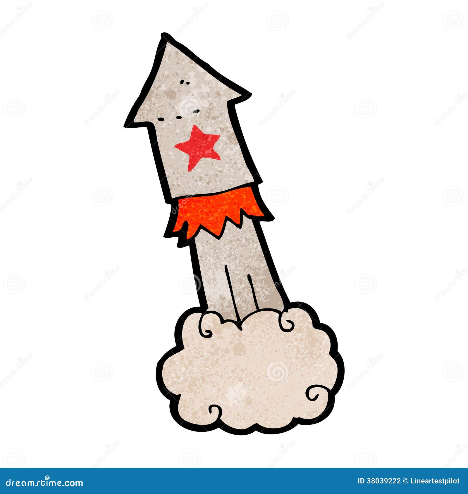 Cartoon rocket stock vector. Illustration of character - 38039222