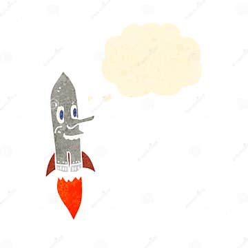 Cartoon rocket with face stock vector. Illustration of hand - 37575144