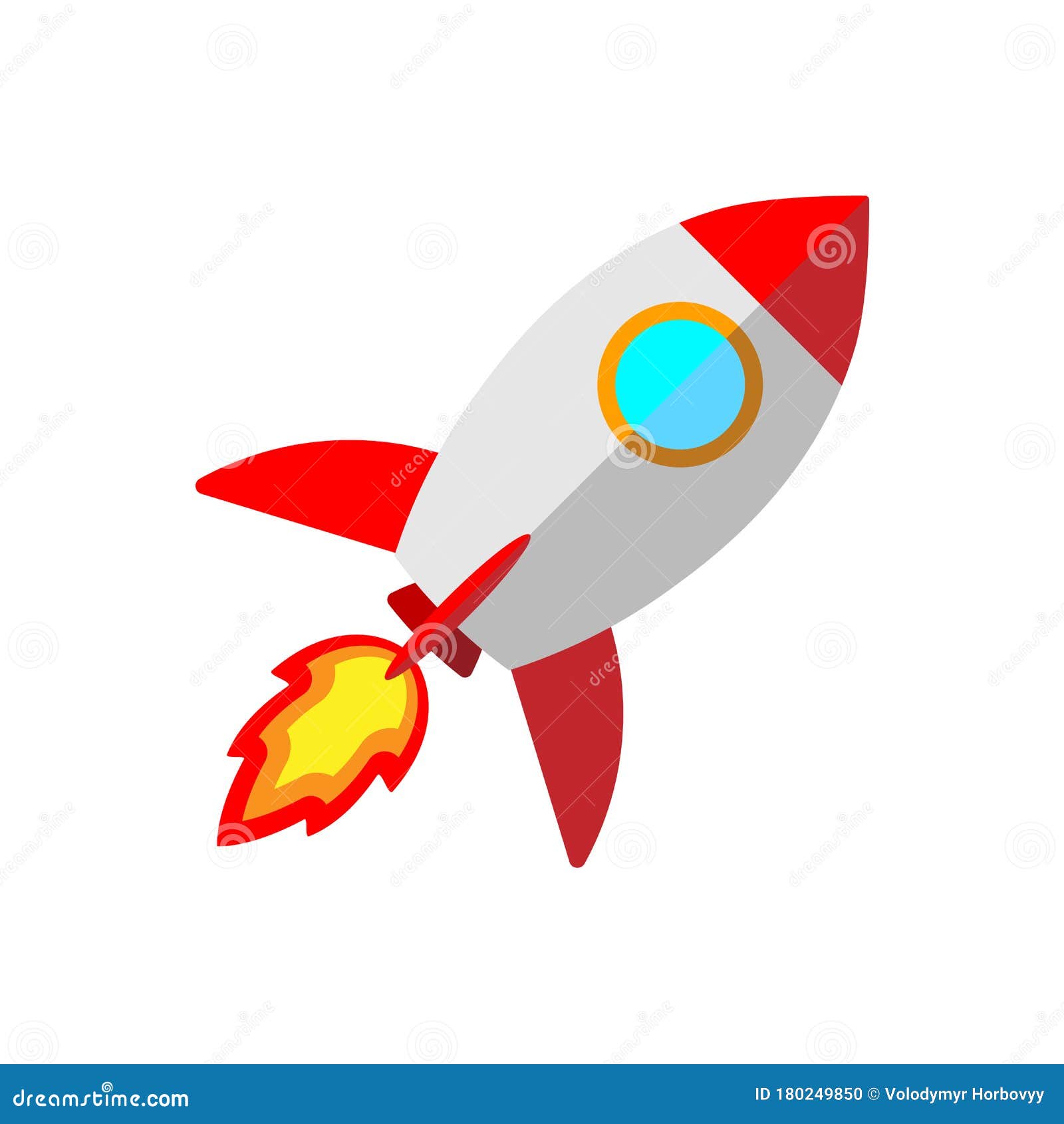 Cartoon rocket space ship stock vector. Illustration of clouds - 180249850