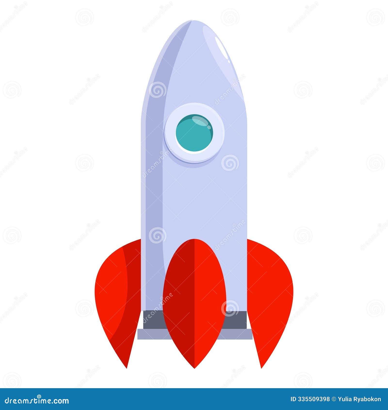 Cartoon Rocket is Standing by To Launch into Space Stock Vector ...