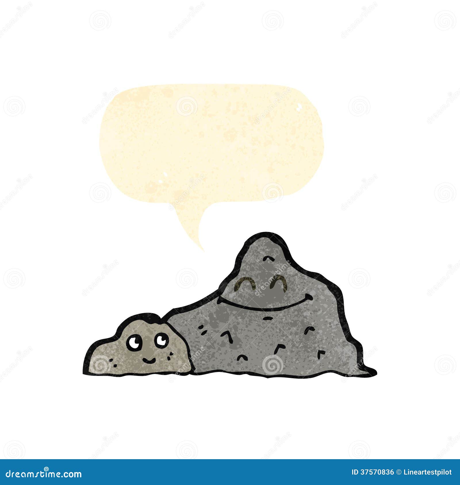 Cartoon rocks talking stock vector. Illustration of grunge - 37570836