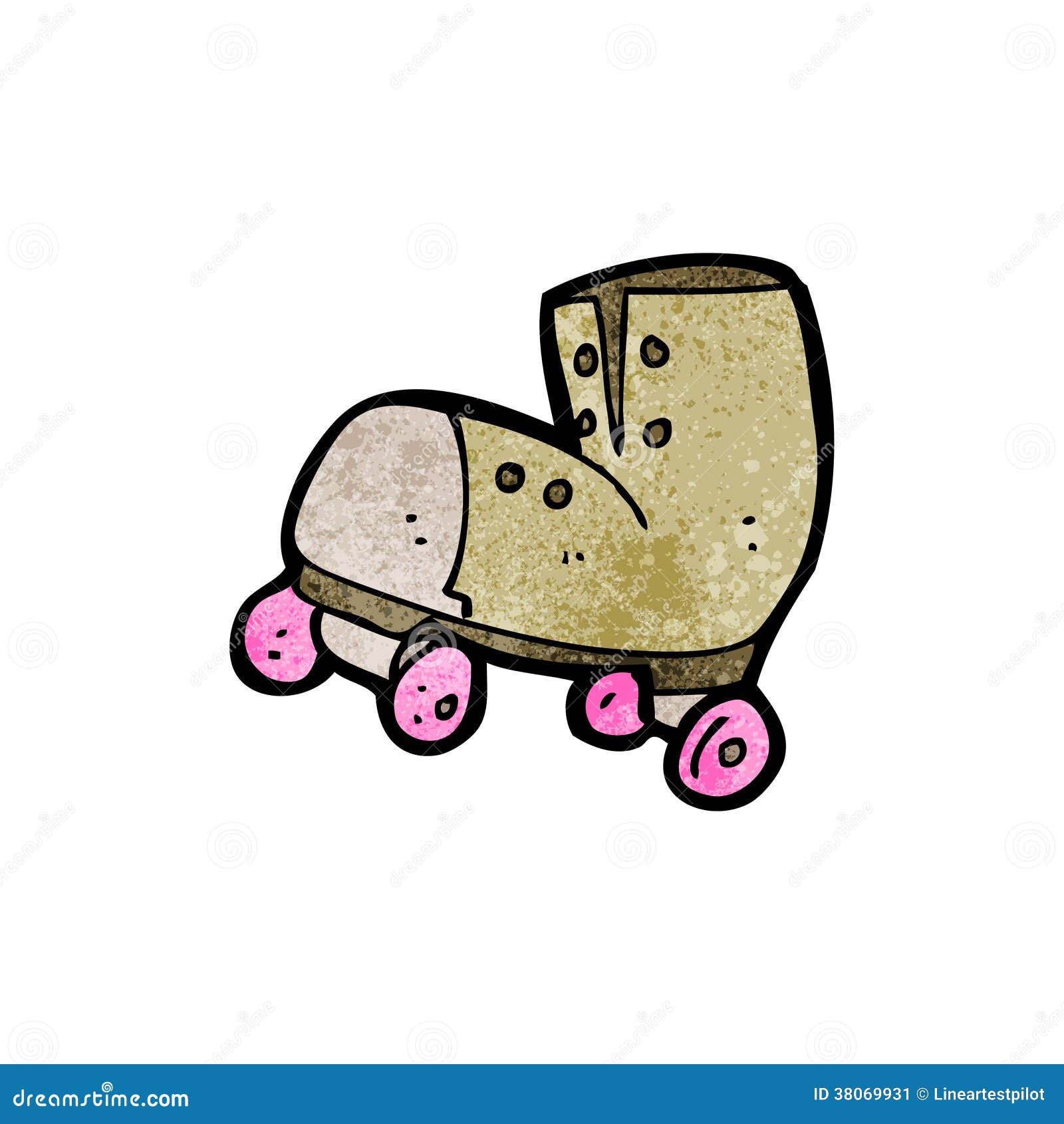 Cartoon roller boot stock vector. Illustration of drawing - 38069931