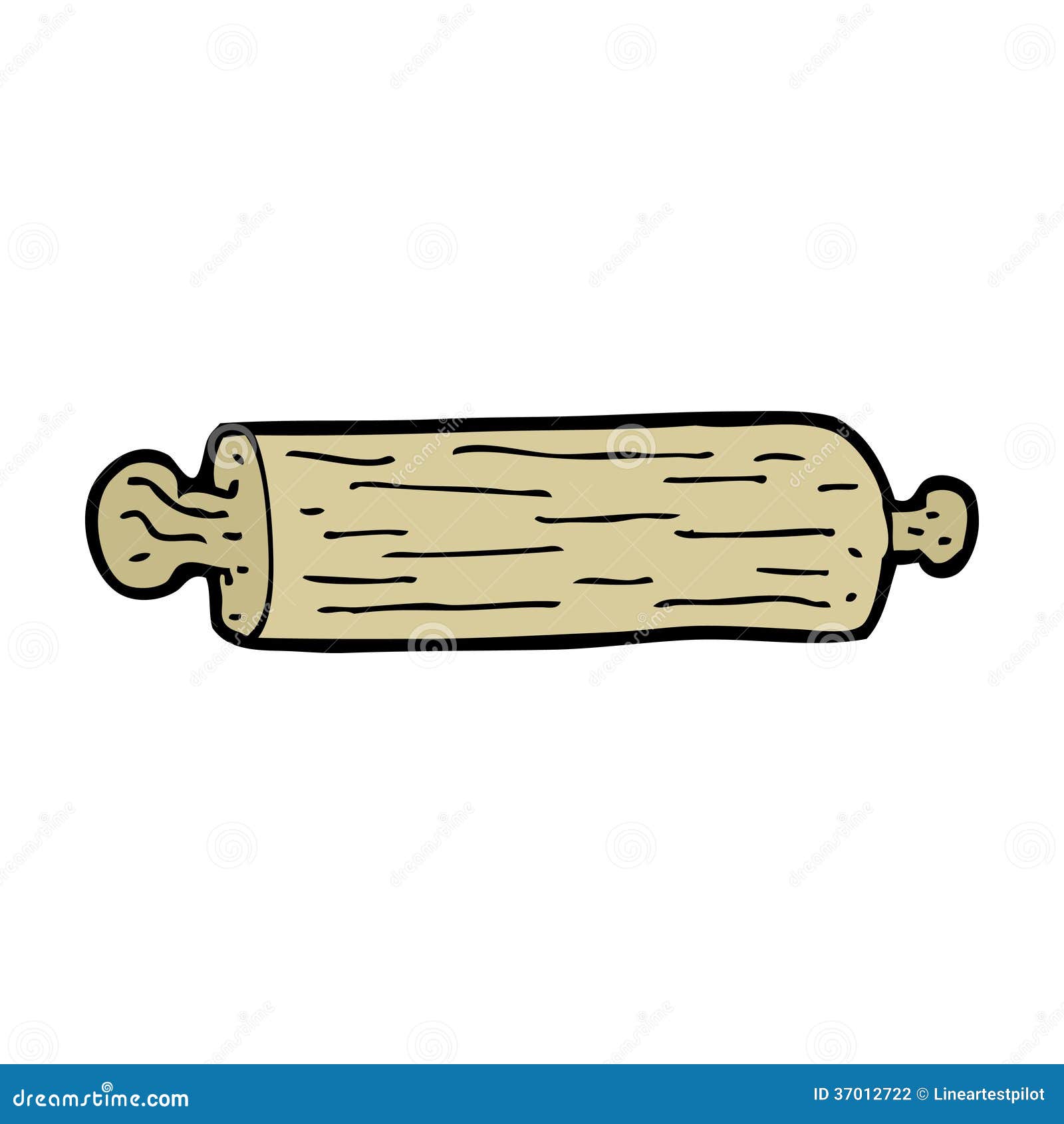 Cartoon rolling pin stock vector. Illustration of design - 37012722