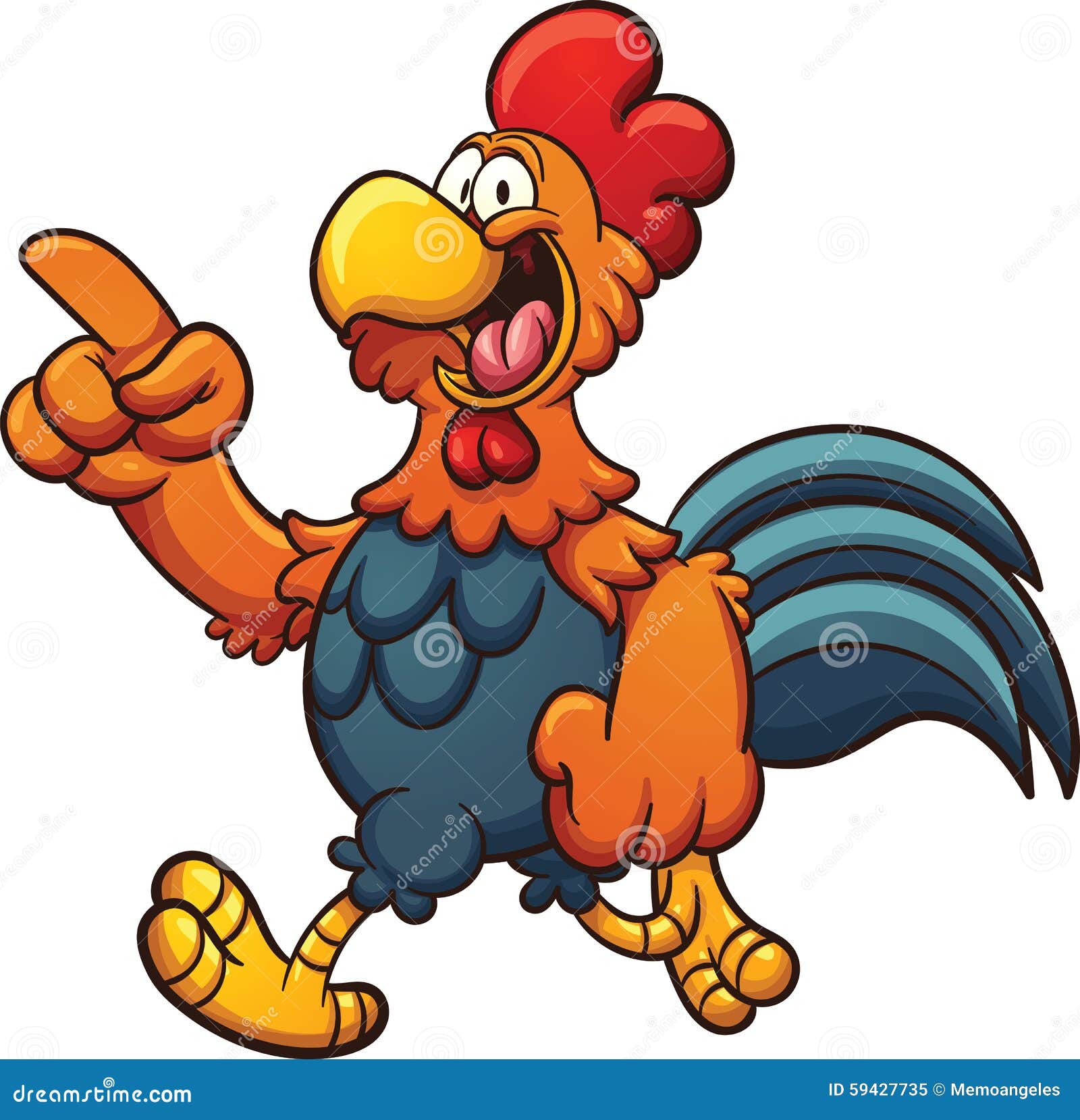 Animated Rooster Clip Art