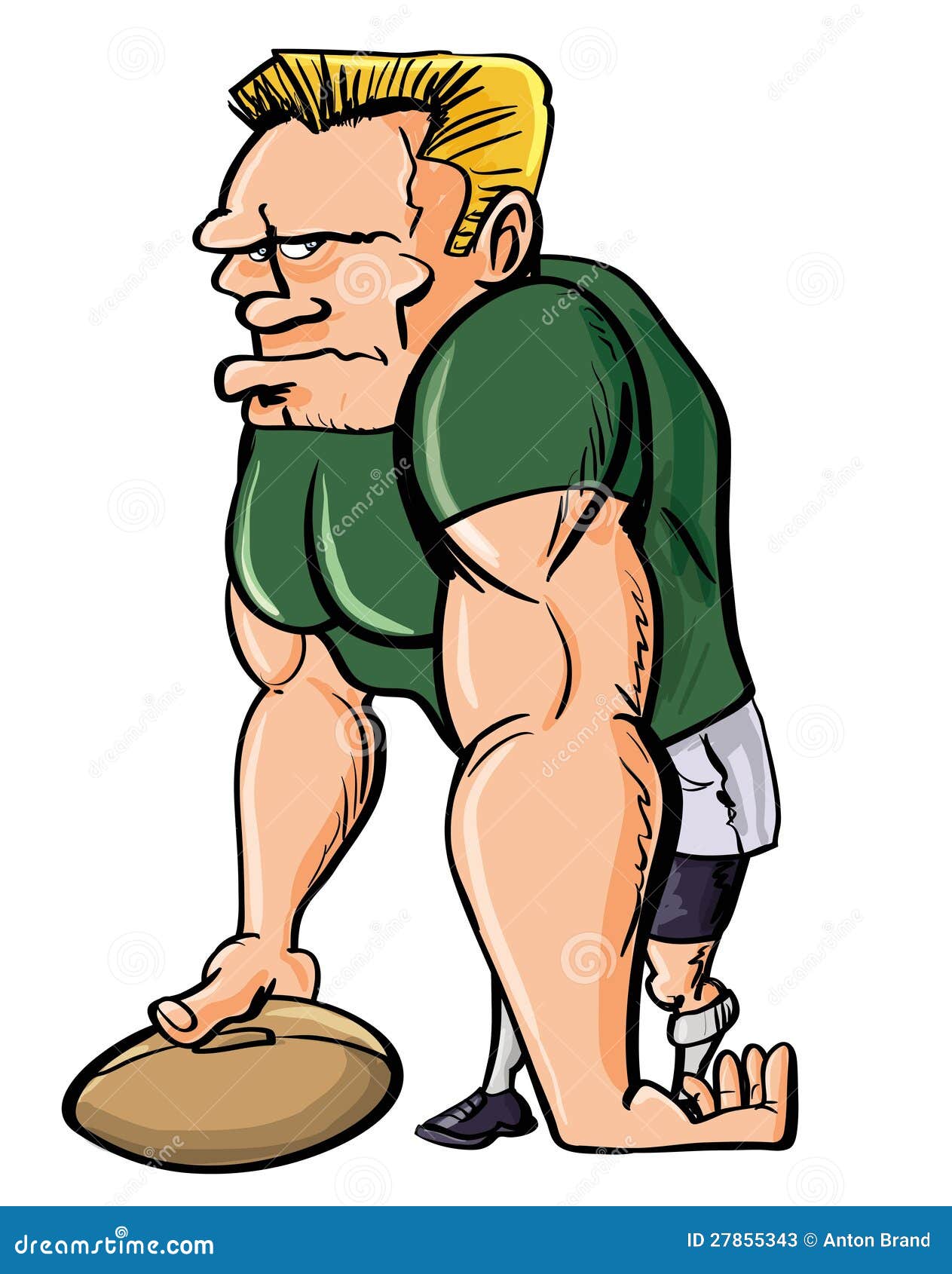 Cartoon Rugby Player | CartoonDealer.com #29081187