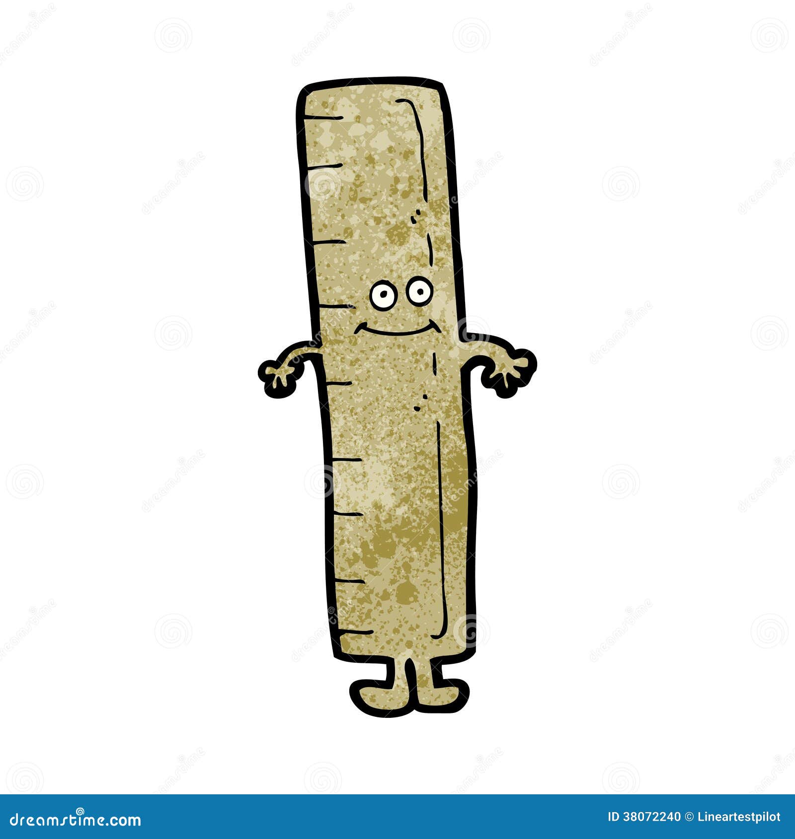 Cartoon ruler stock illustration. Illustration of traditional - 38072240