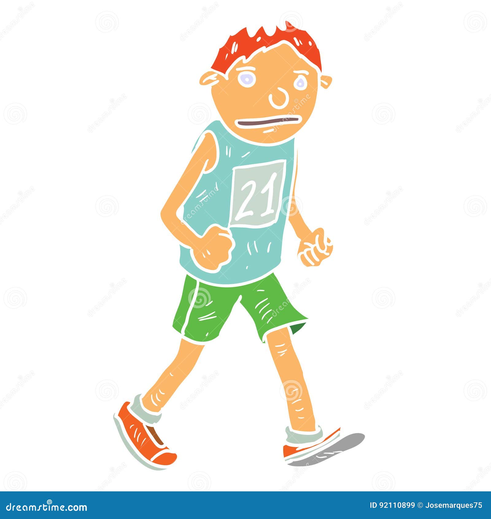 Cartoon Runner | CartoonDealer.com #65409367
