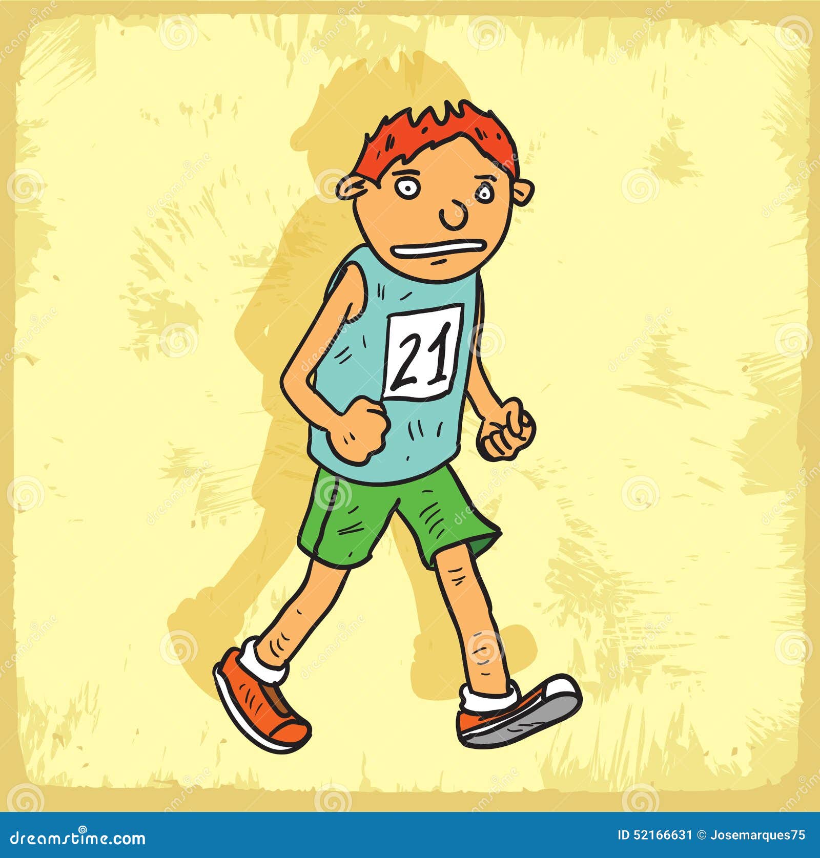 Cartoon Runner | CartoonDealer.com #65409367