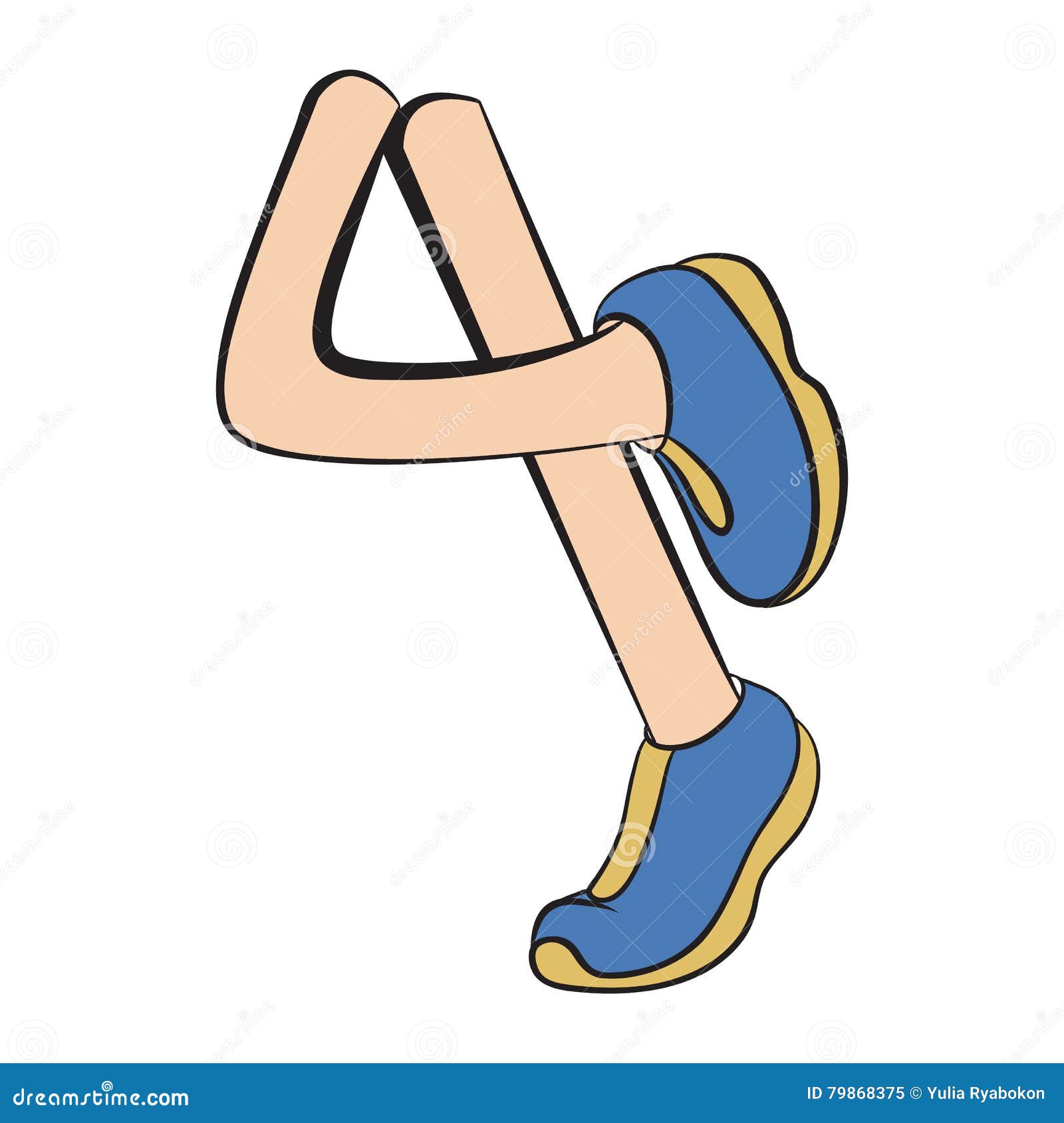 Running Legs Logo, Abstract Isolated Vector Silhouettes, Group Of ...