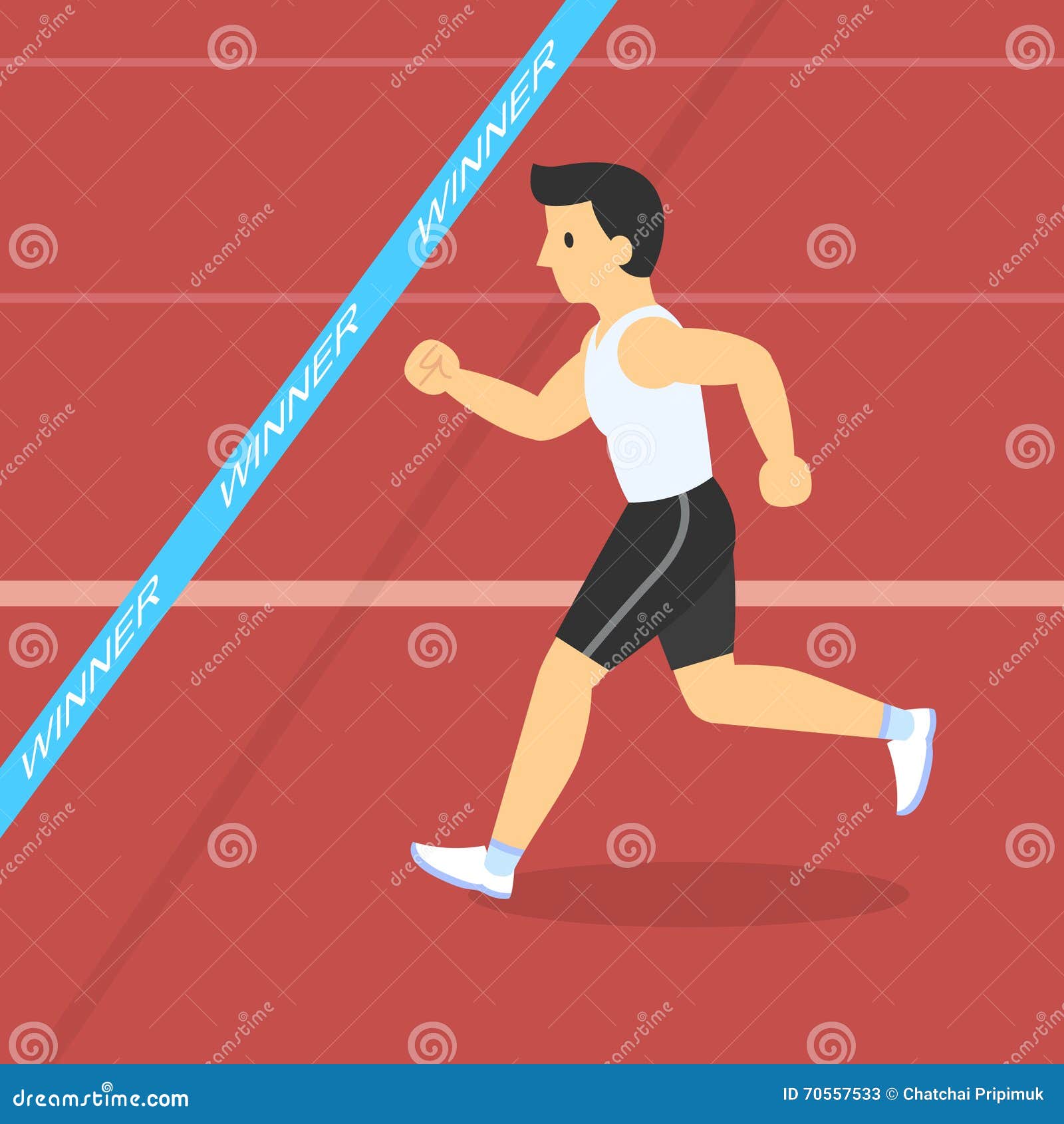 Cartoon running, vector stock vector. Illustration of runner - 70557533