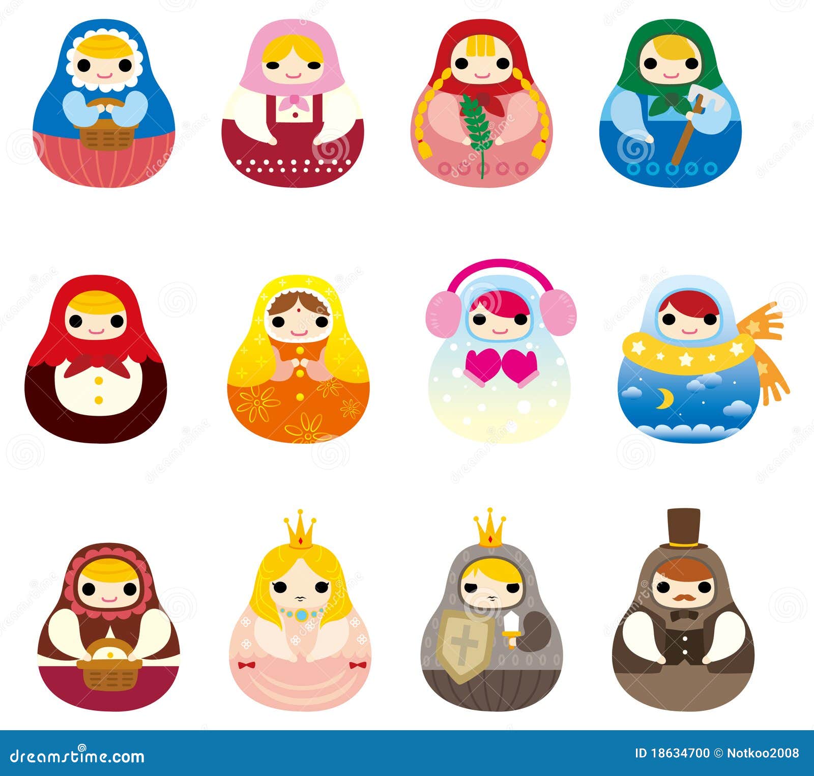 Cartoon Russian Stickers | CartoonDealer.com #24585593