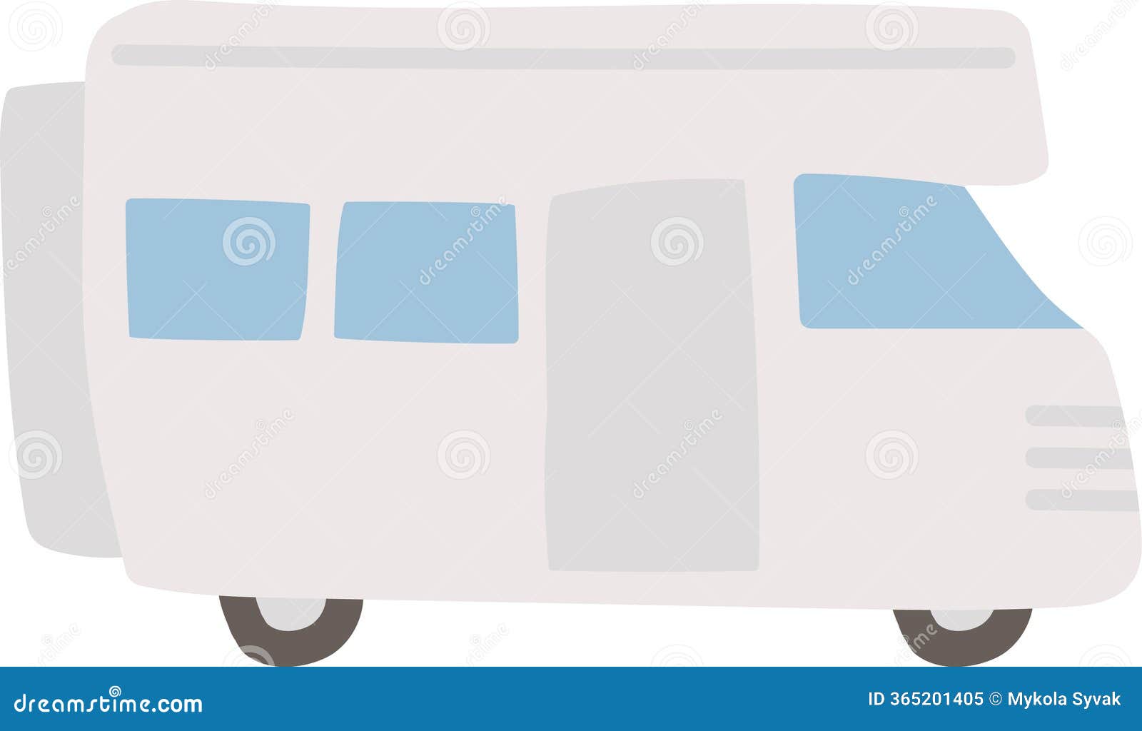 Truck With Camper Towing ATV's Royalty-Free Cartoon | CartoonDealer.com ...