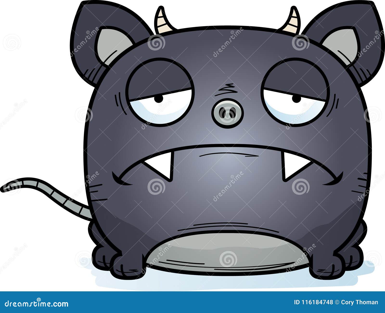 Cartoon Sad Chupacabra stock vector. Illustration of small - 116184748
