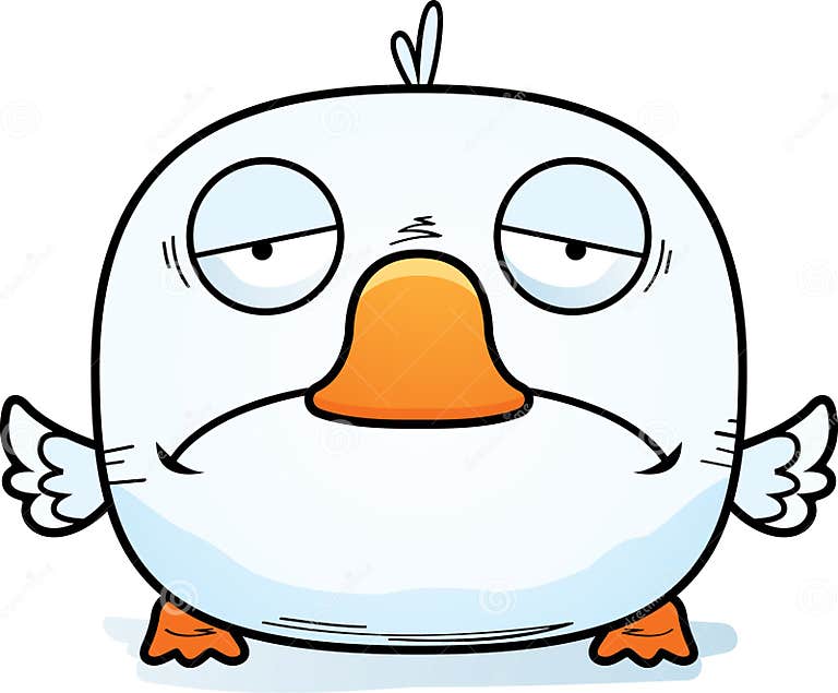 Cartoon Sad Duckling stock vector. Illustration of duck - 115885196