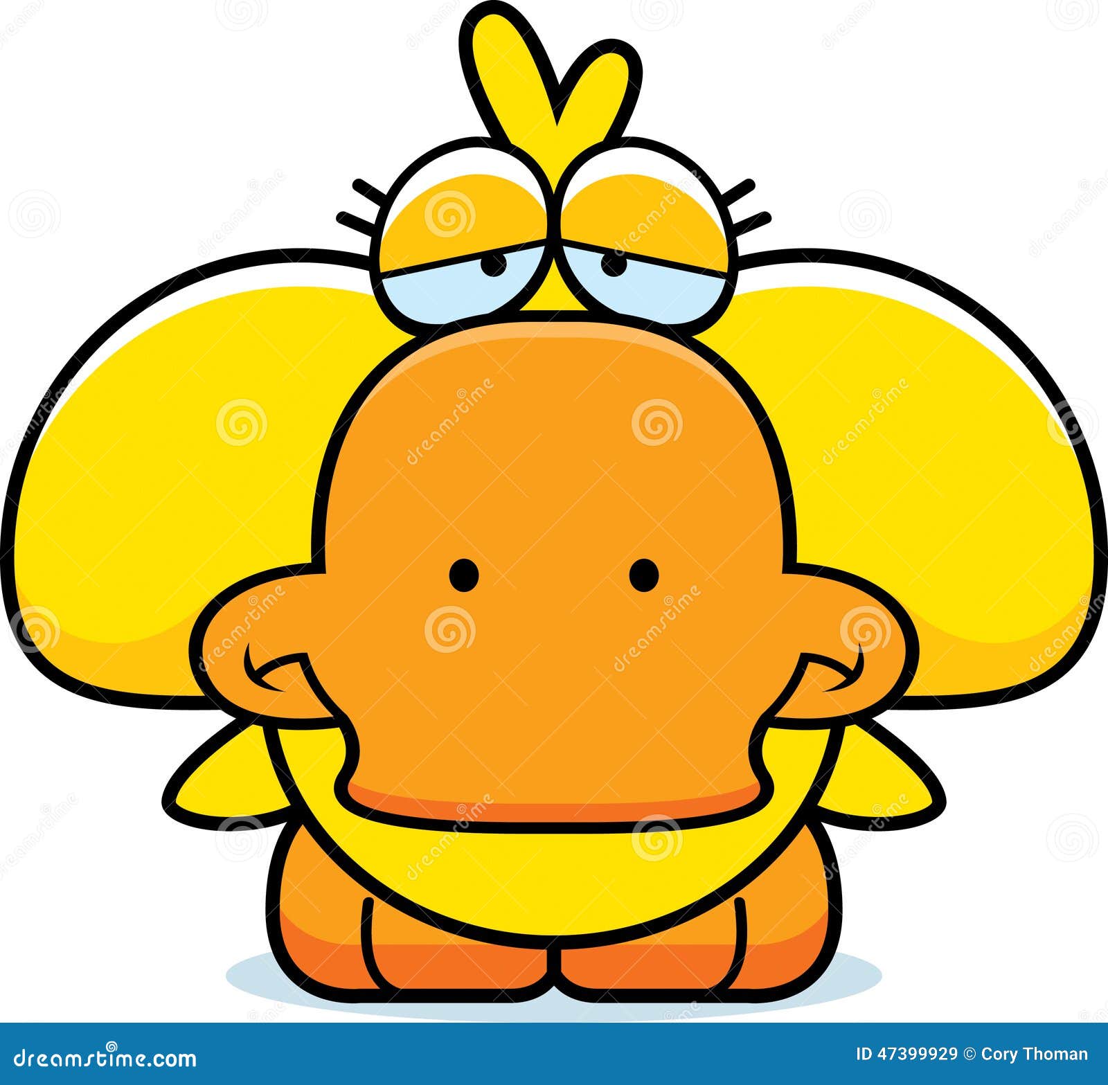 Cartoon Sad Duckling stock vector. Illustration of duck - 47399929