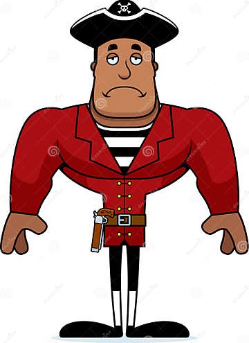 Cartoon Sad Pirate stock vector. Illustration of clip - 116223621