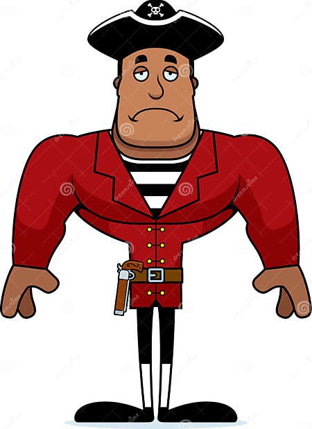 Cartoon Sad Pirate stock vector. Illustration of clip - 116223621