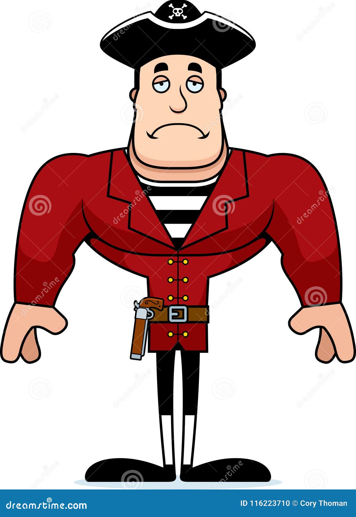 Cartoon Sad Pirate stock vector. Illustration of cartoon - 116223710