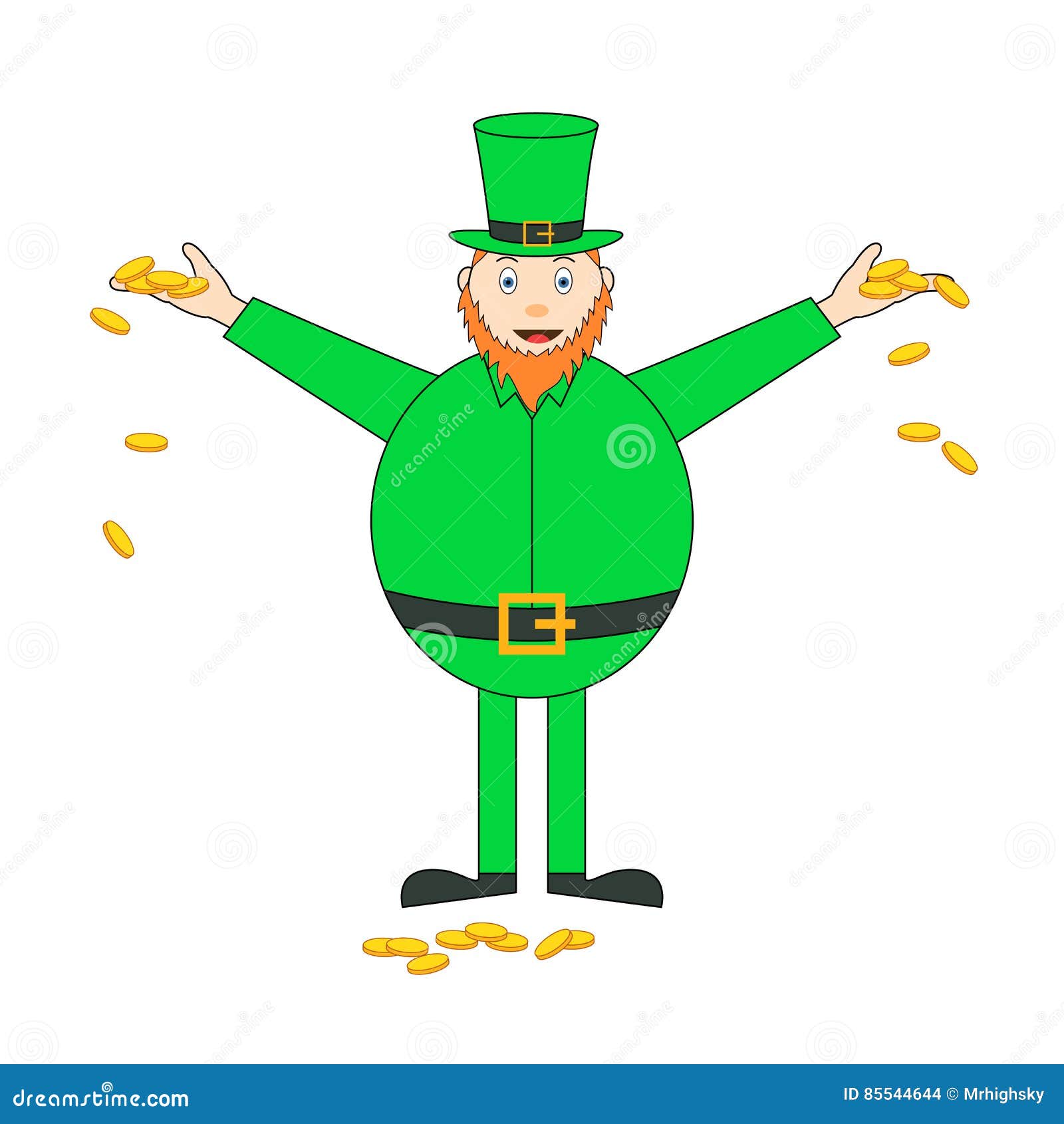Cartoon Saint Patrick Character Stock Vector - Illustration of ...