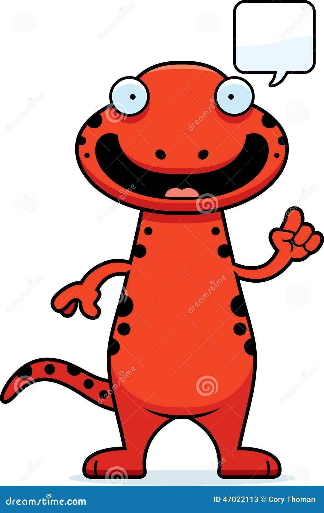 Cartoon Salamander Talking stock vector. Illustration of clipart - 47022113