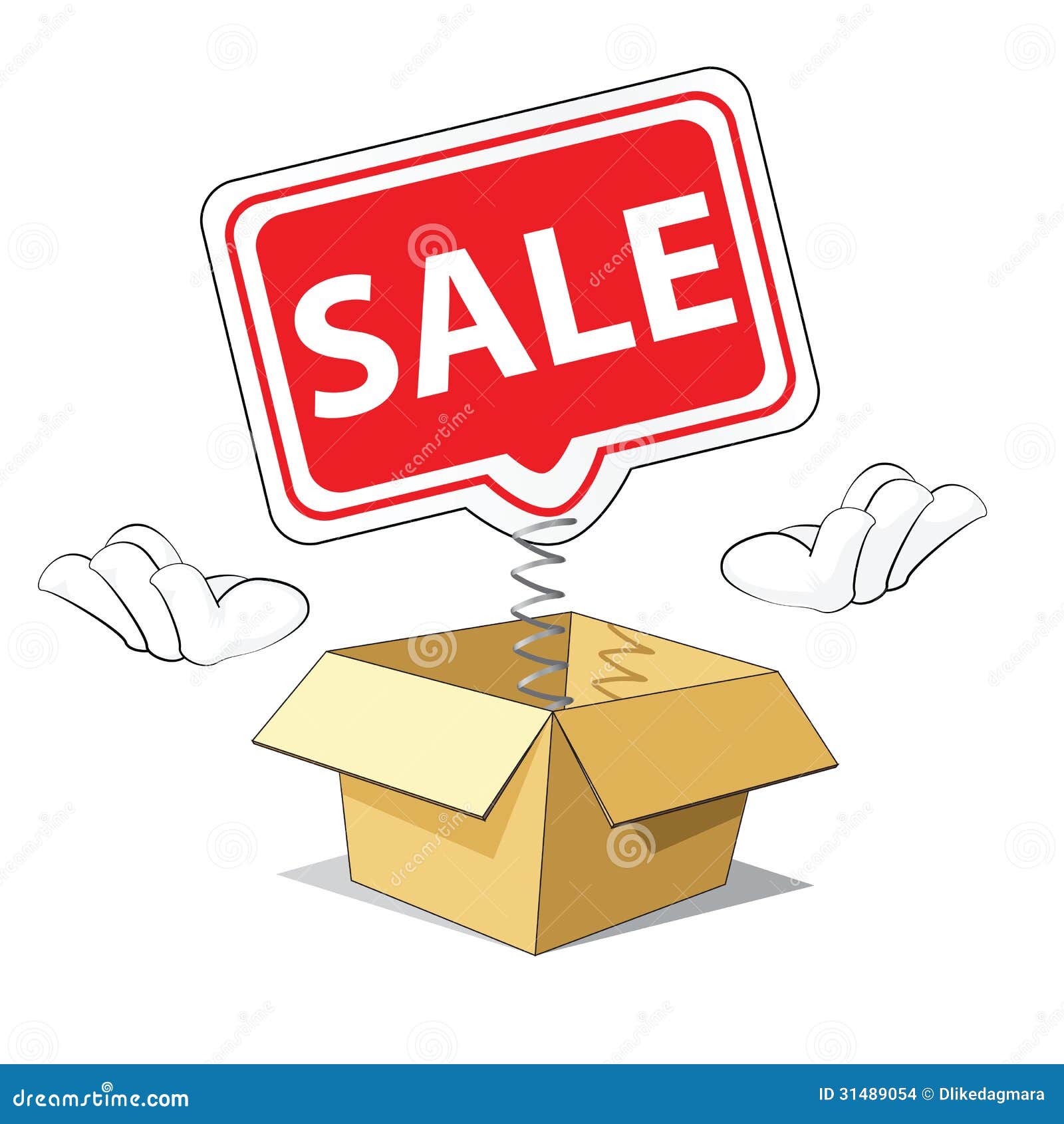 Cartoon Sale Icon stock illustration. Illustration of speech - 31489054