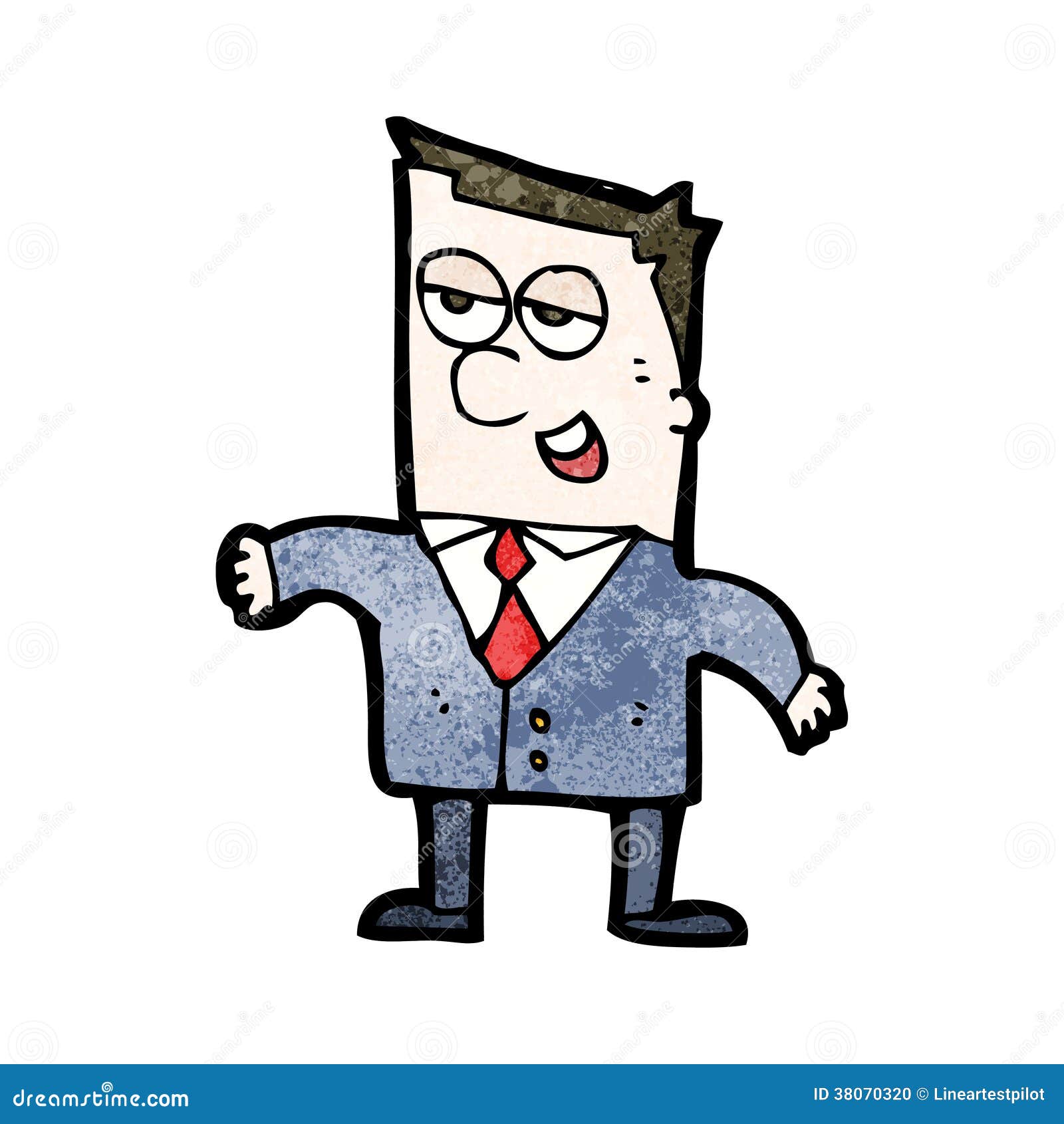 Cartoon Salesman Vector Illustration | CartoonDealer.com #38070320