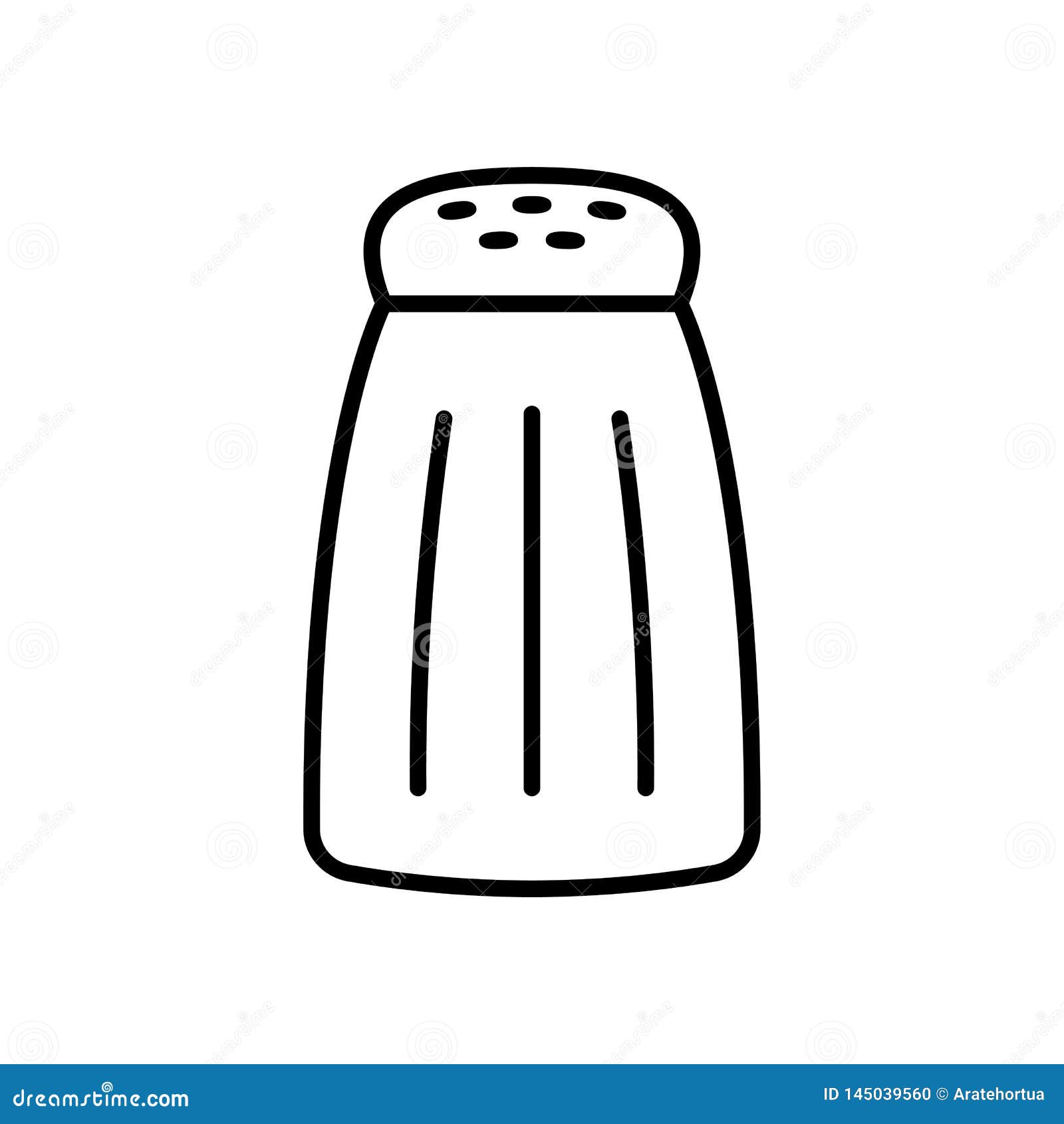Cartoon Salt Icon Isolated on White Background Stock Vector ...