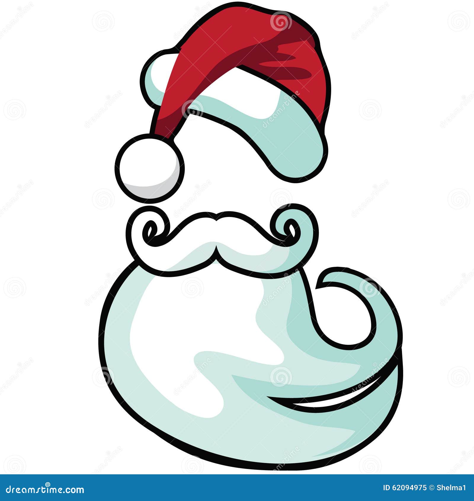 Santa Beard Cartoon