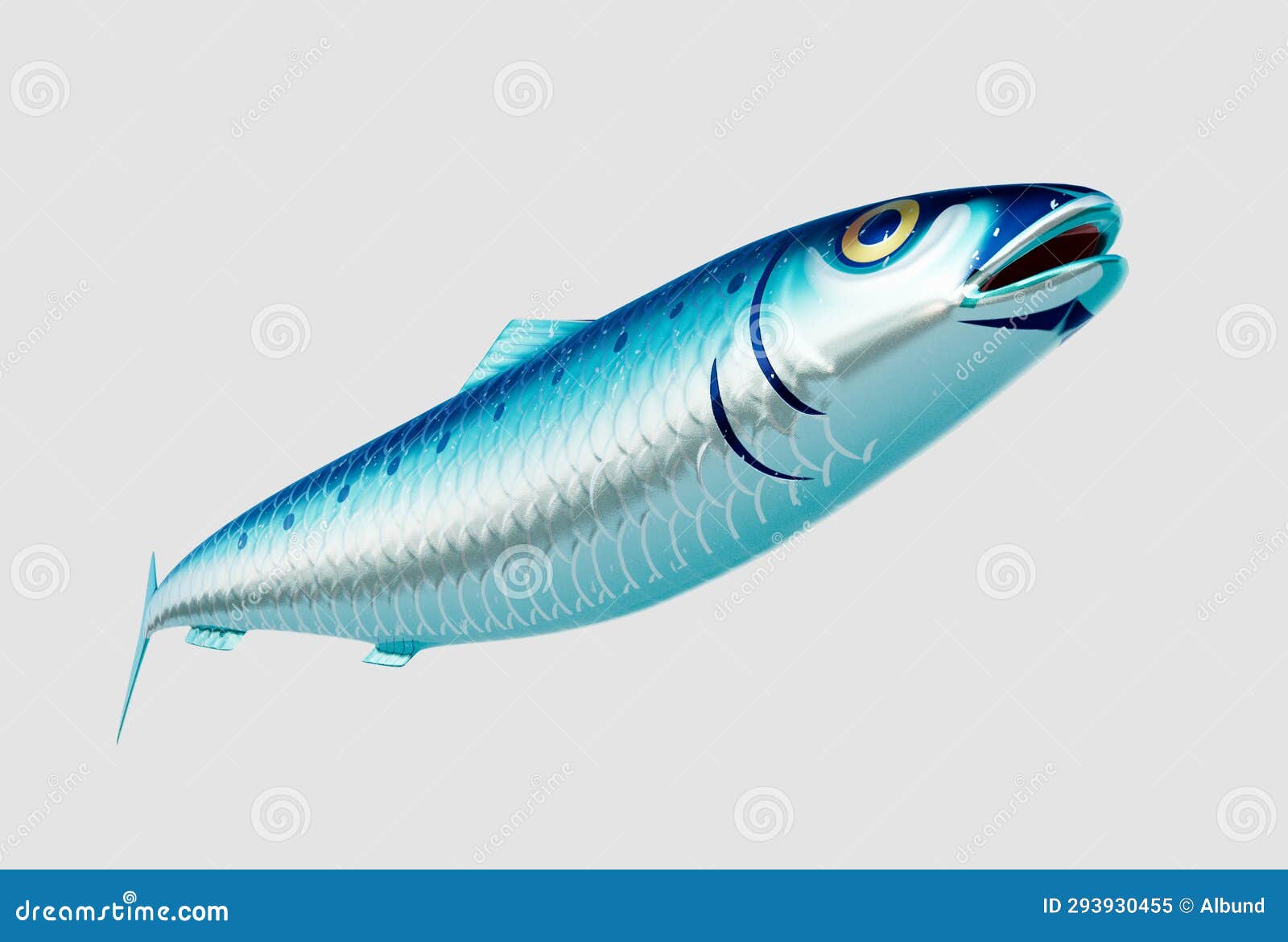 Cartoon Sardine Fish stock illustration. Illustration of sardine ...