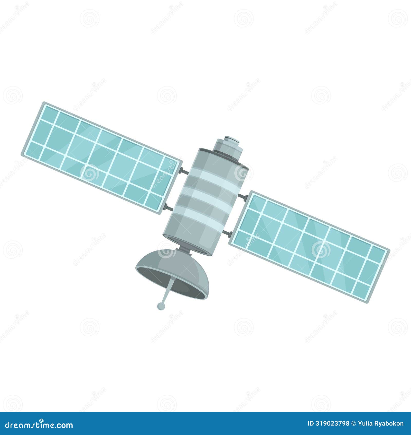 Cartoon Satellite Orbiting in Space Stock Illustration - Illustration ... Cartoon Satellite Orbiting in Space Stock Illustration - Illustration ...