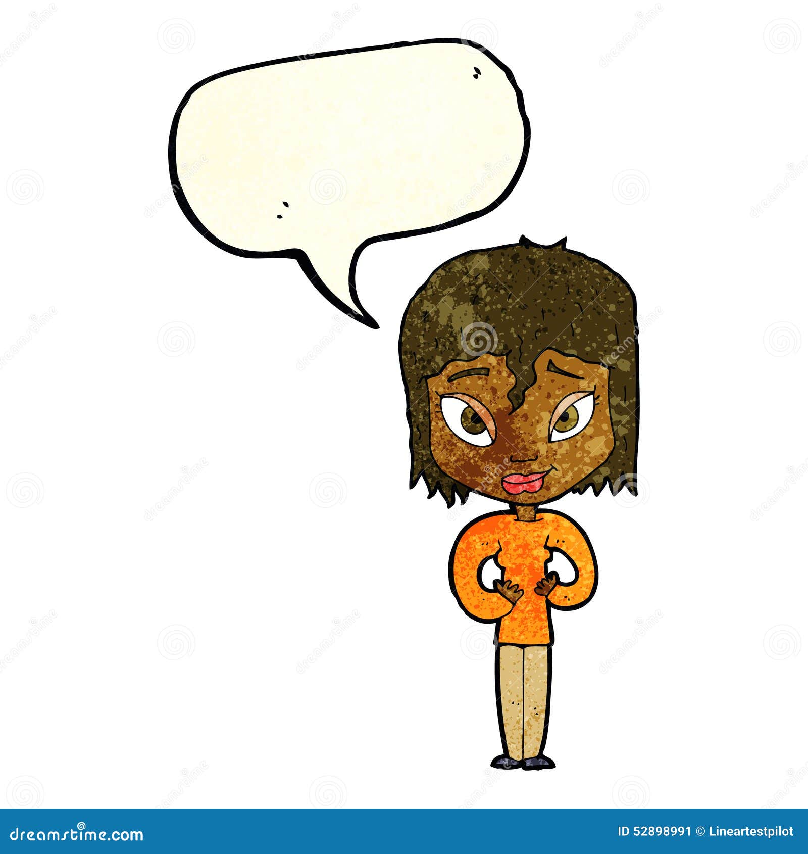 Cartoon Satisfied Old Woman Face Expression Vector Illustration Stock ...