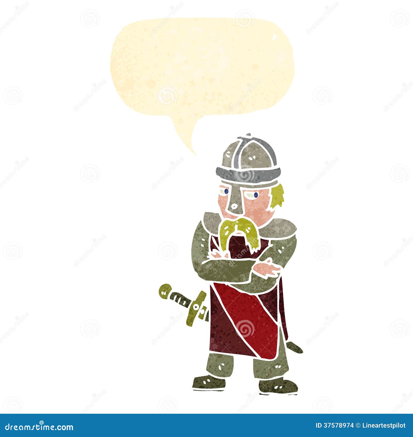 Cartoon saxon warrior stock vector. Illustration of drawn - 37578974