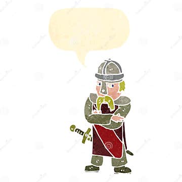 Cartoon saxon warrior stock vector. Illustration of drawn - 37578974