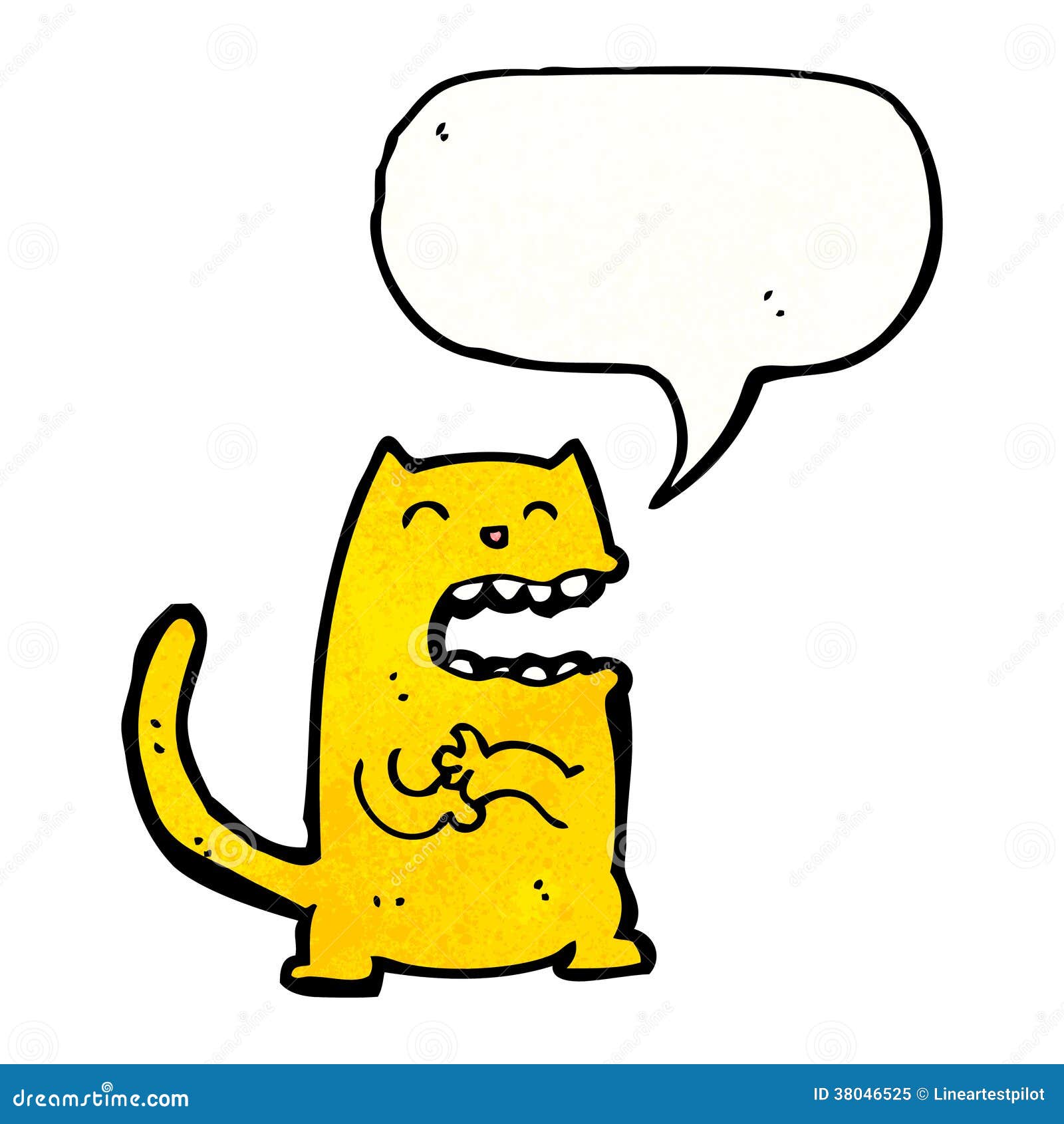 Cartoon scheming cat stock vector. Illustration of grunge - 38046525