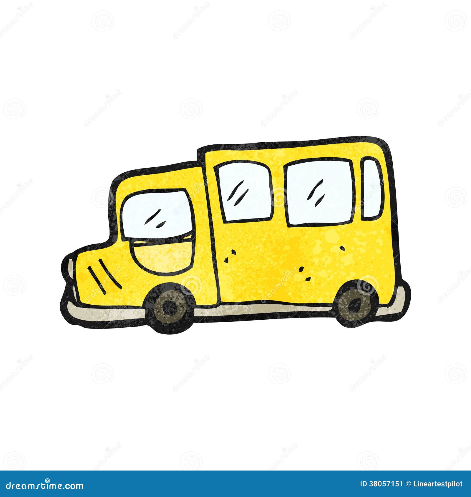 Cartoon school bus stock vector. Illustration of quirky - 38057151