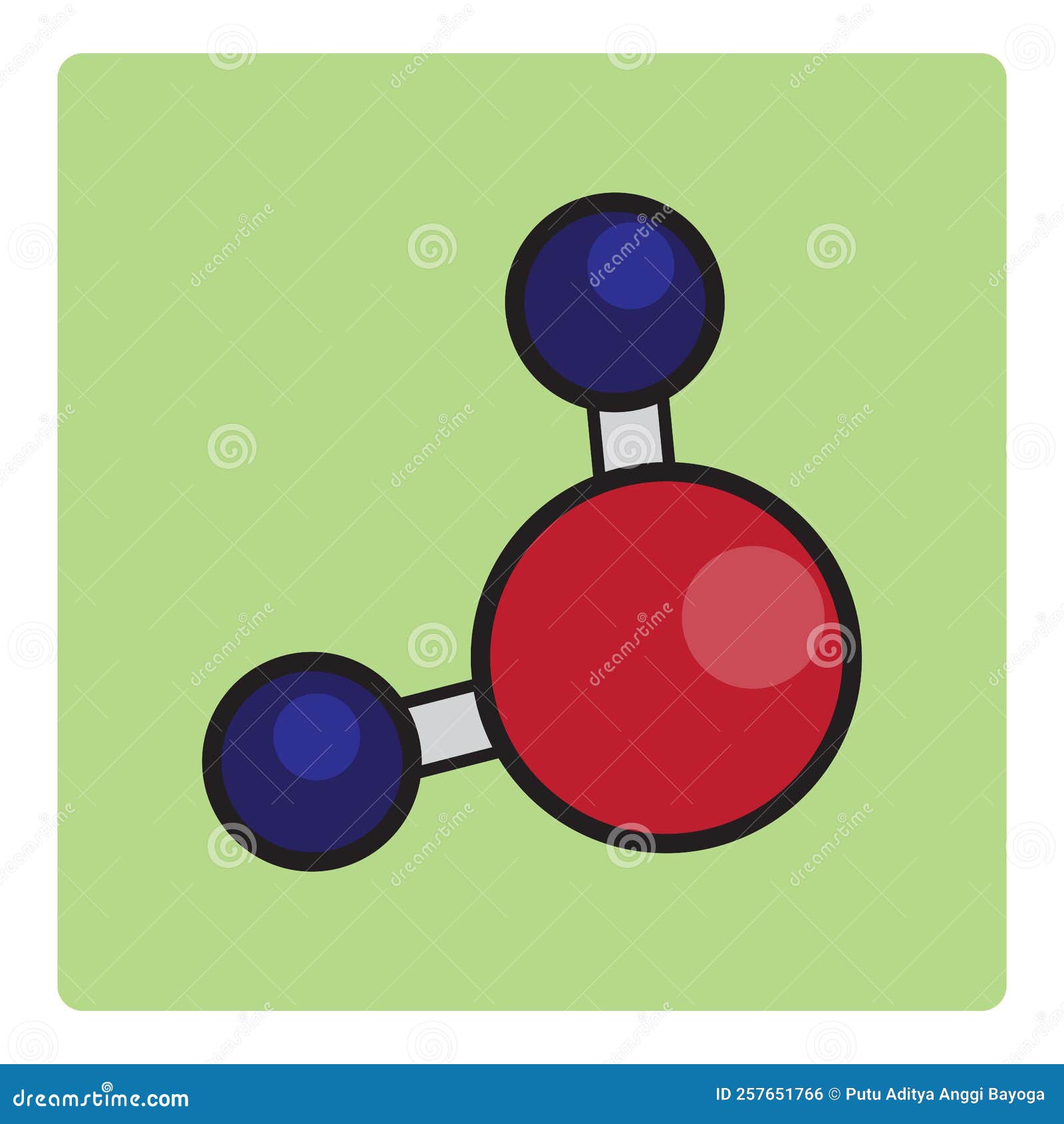 Cartoon molecule stock vector. Illustration of logo - 257651766