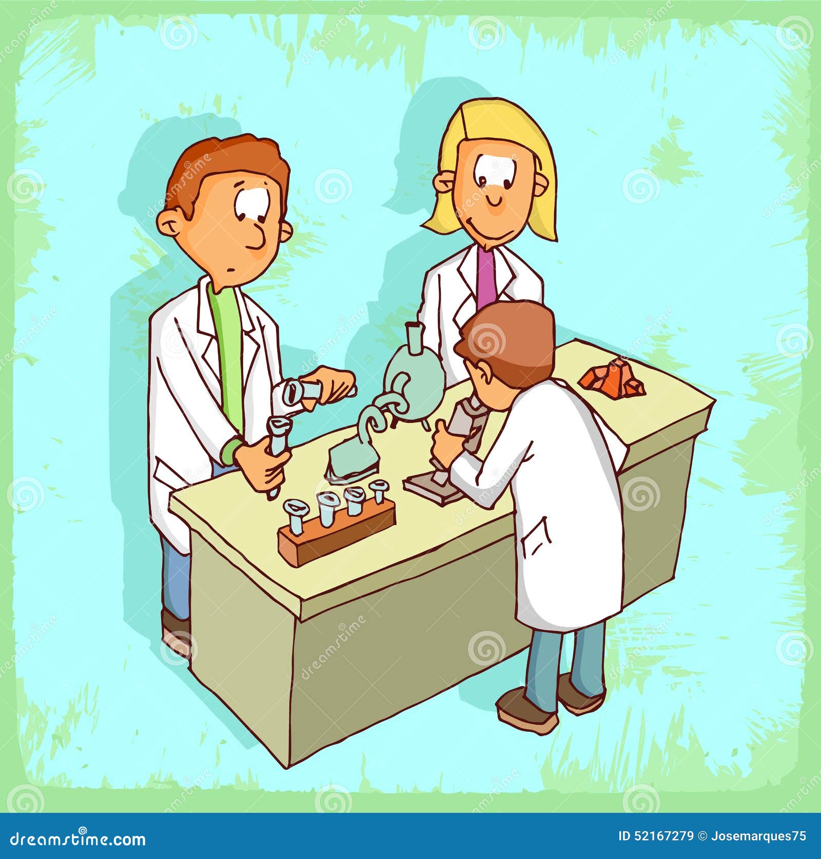 Cartoon Science Illustration , Vector Icon. Stock Vector - Illustration ...