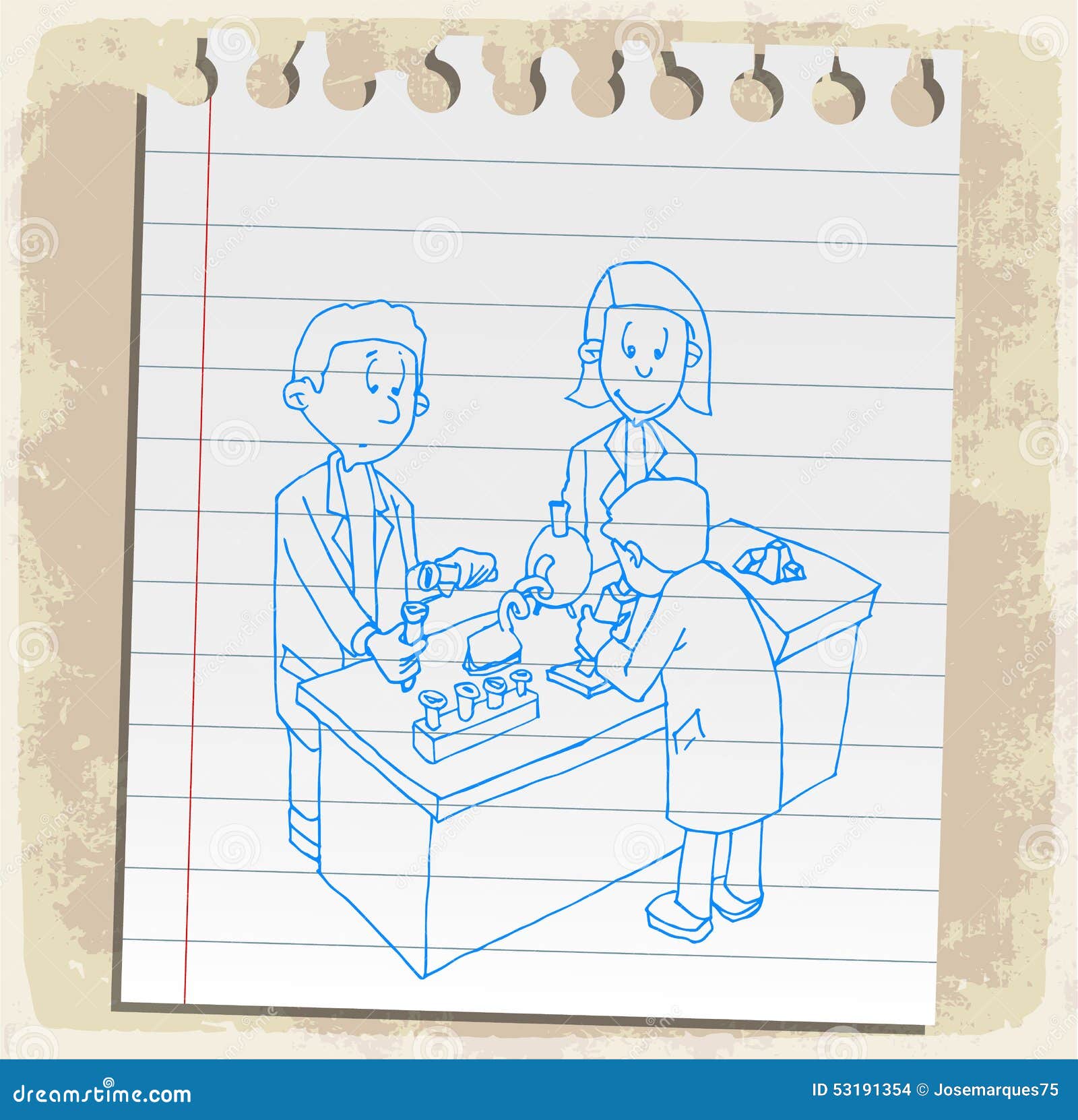 Cartoon Science Experiment Vector Illustration | CartoonDealer.com ...