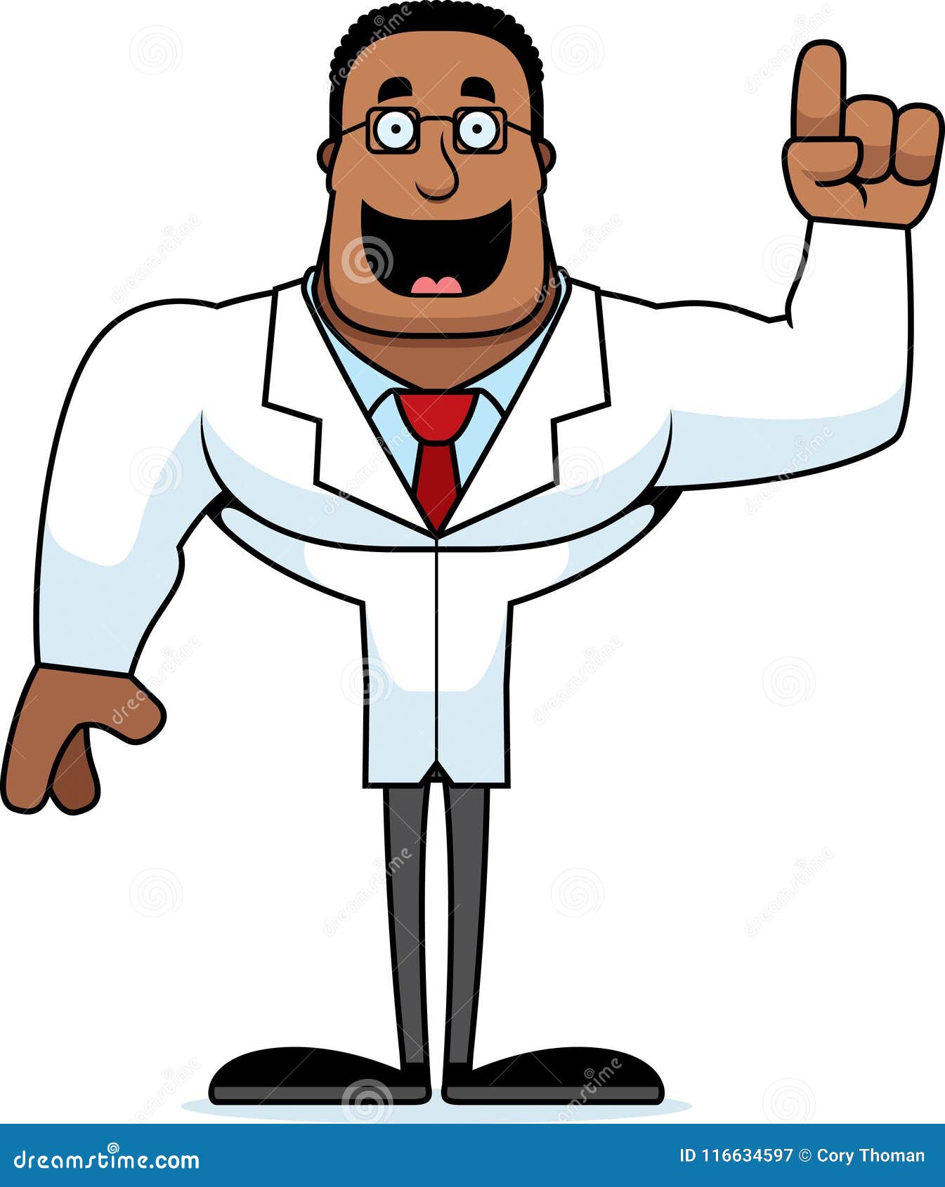 Cartoon Scientist Idea stock vector. Illustration of clip - 116634597