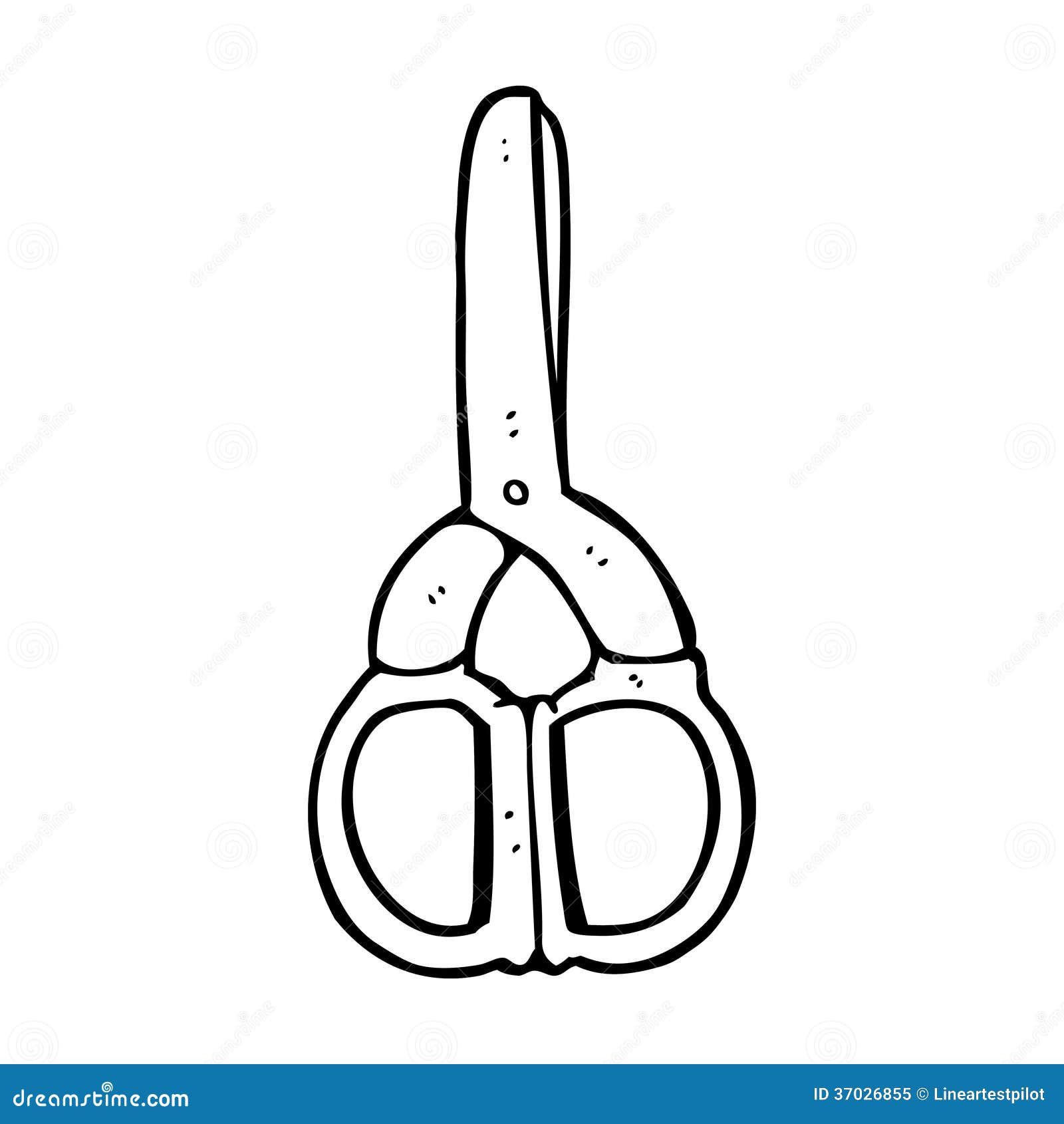 Cartoon scissors stock illustration. Illustration of cartoon - 37026855